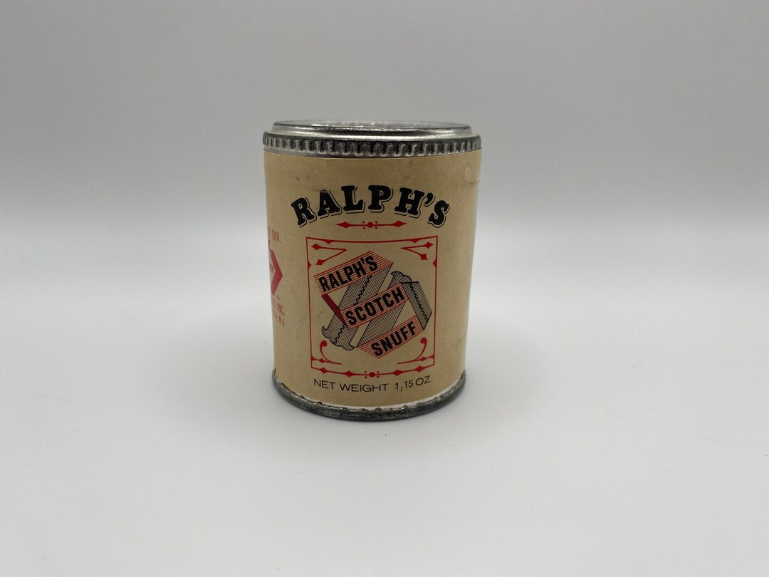 Ralphs Scotch Snuff Sealed Vintage Snuff Can - Etsy