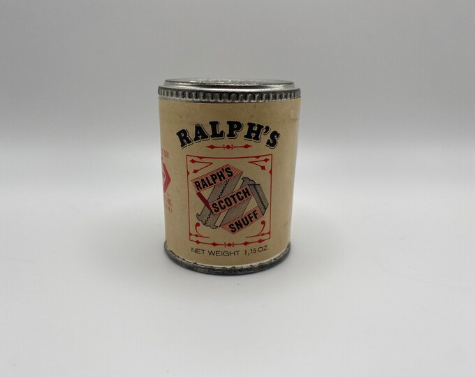 Ralph’s Scotch Snuff Sealed Vintage Snuff Can - Etsy