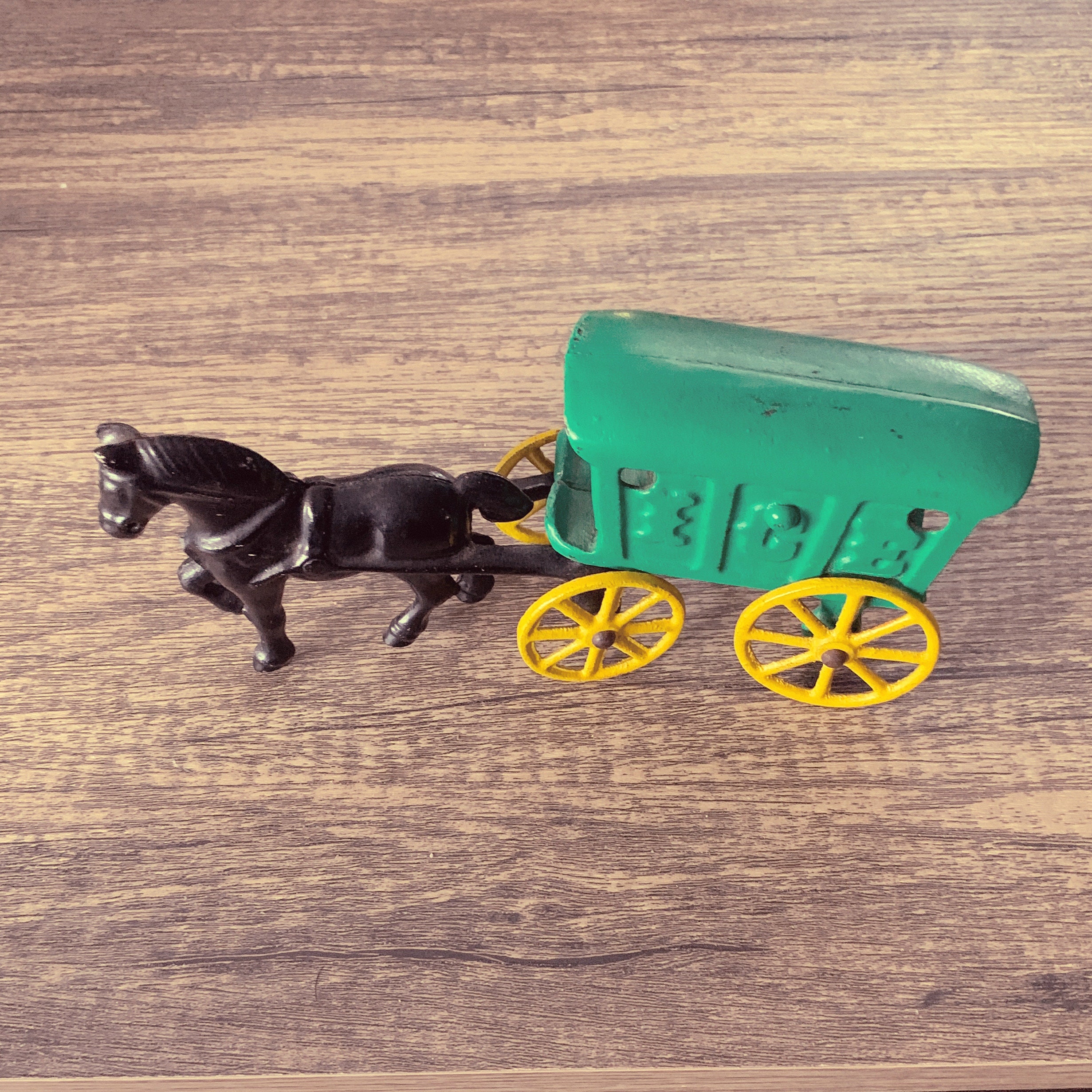 Kenton Vintage Wrought Cast Iron Ice Delivery Wagon