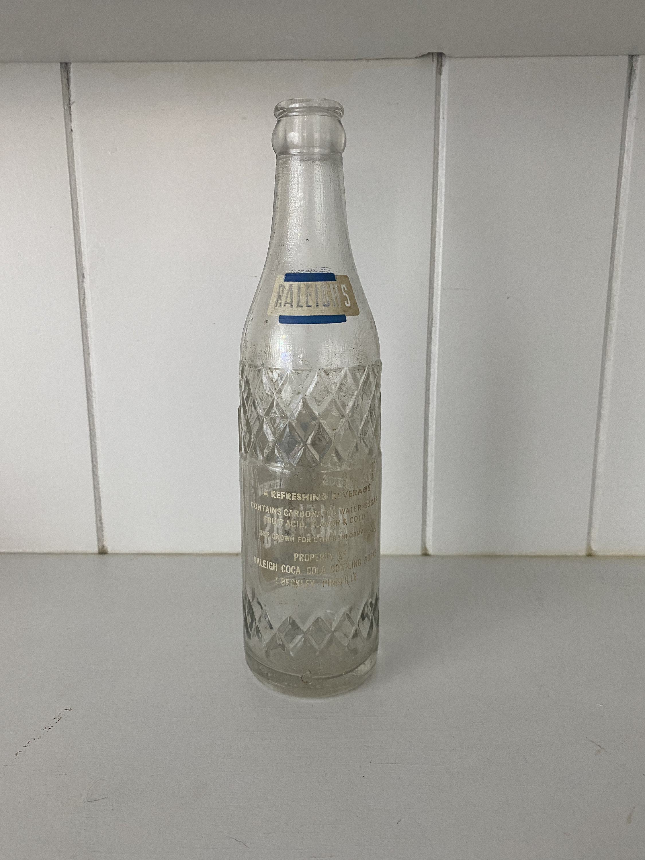 Raleigh's Beverages Vintage Soda Bottle (Rare)