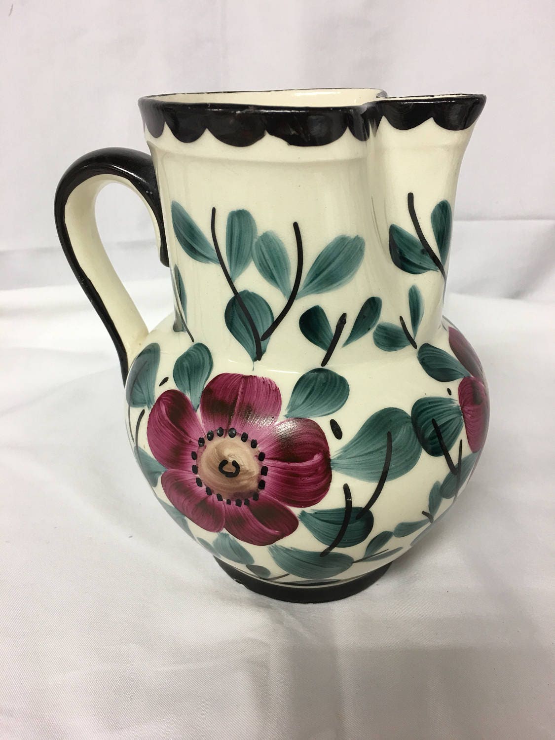 Vintage Erphila Art Pottery Pitcher