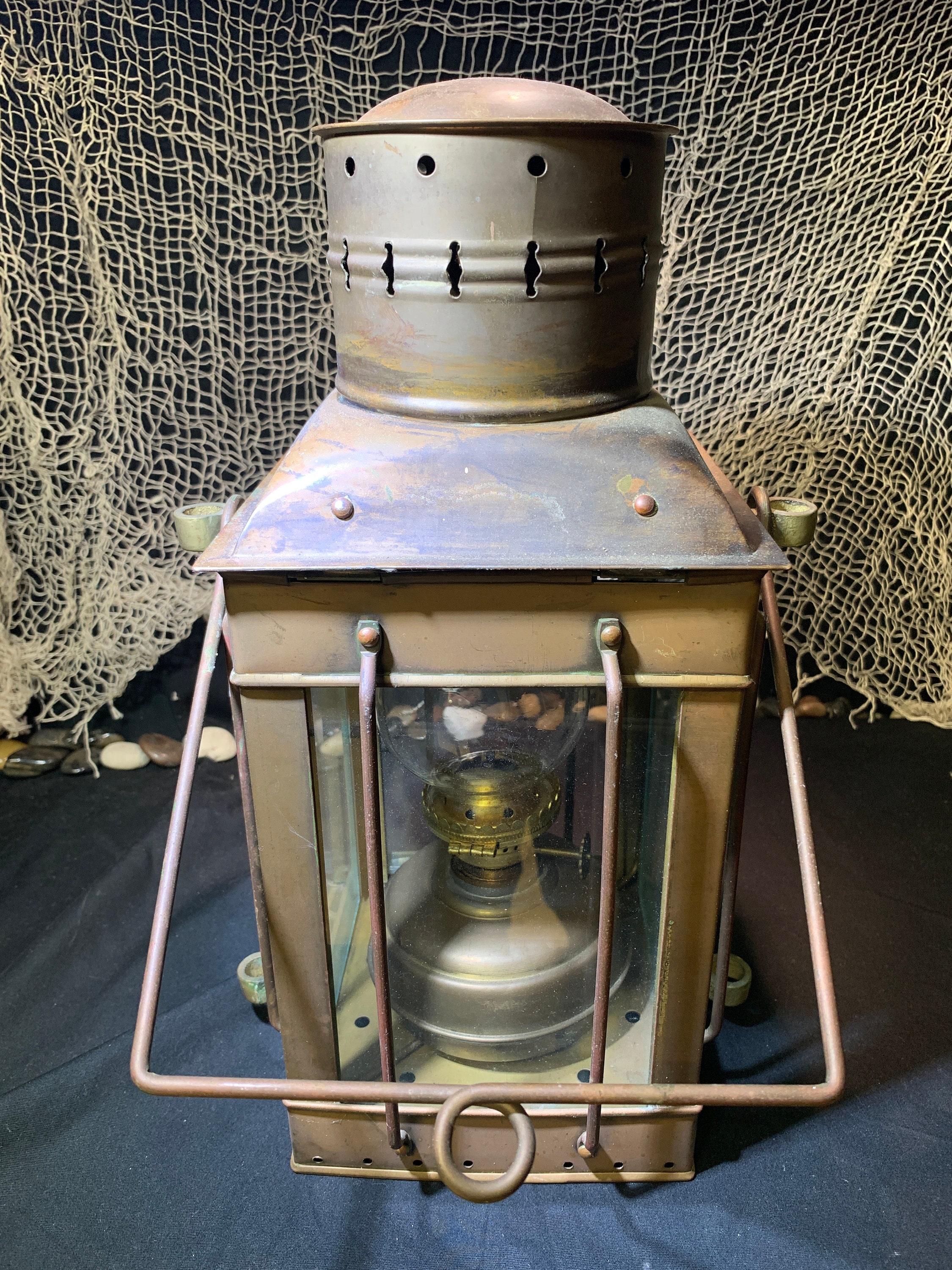 Neptune Nautical Brass Oil Lamp