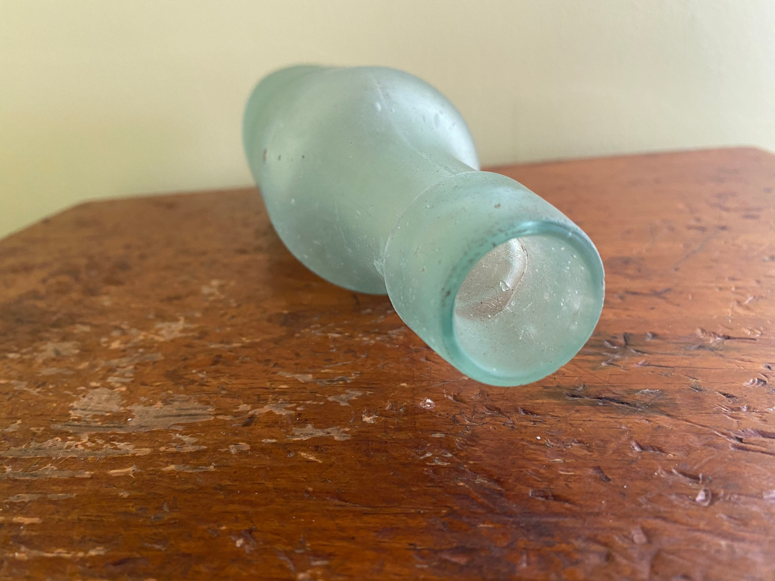 Antique Glass Torpedo Bottle