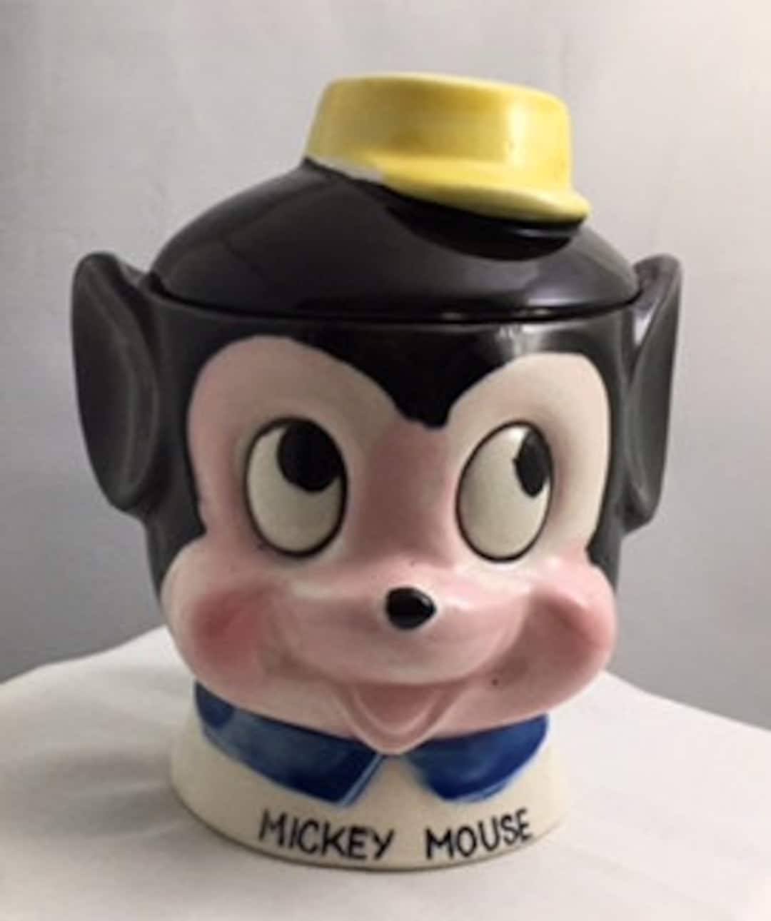 Hard to Find Mickey Mouse Ceramic Cookie Jar - Etsy