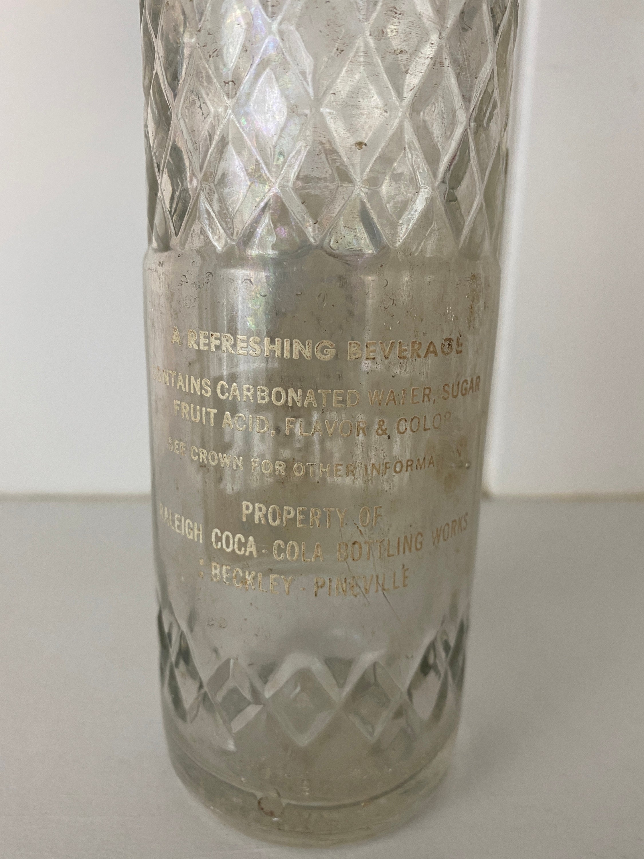 Raleigh's Beverages Vintage Soda Bottle (Rare)