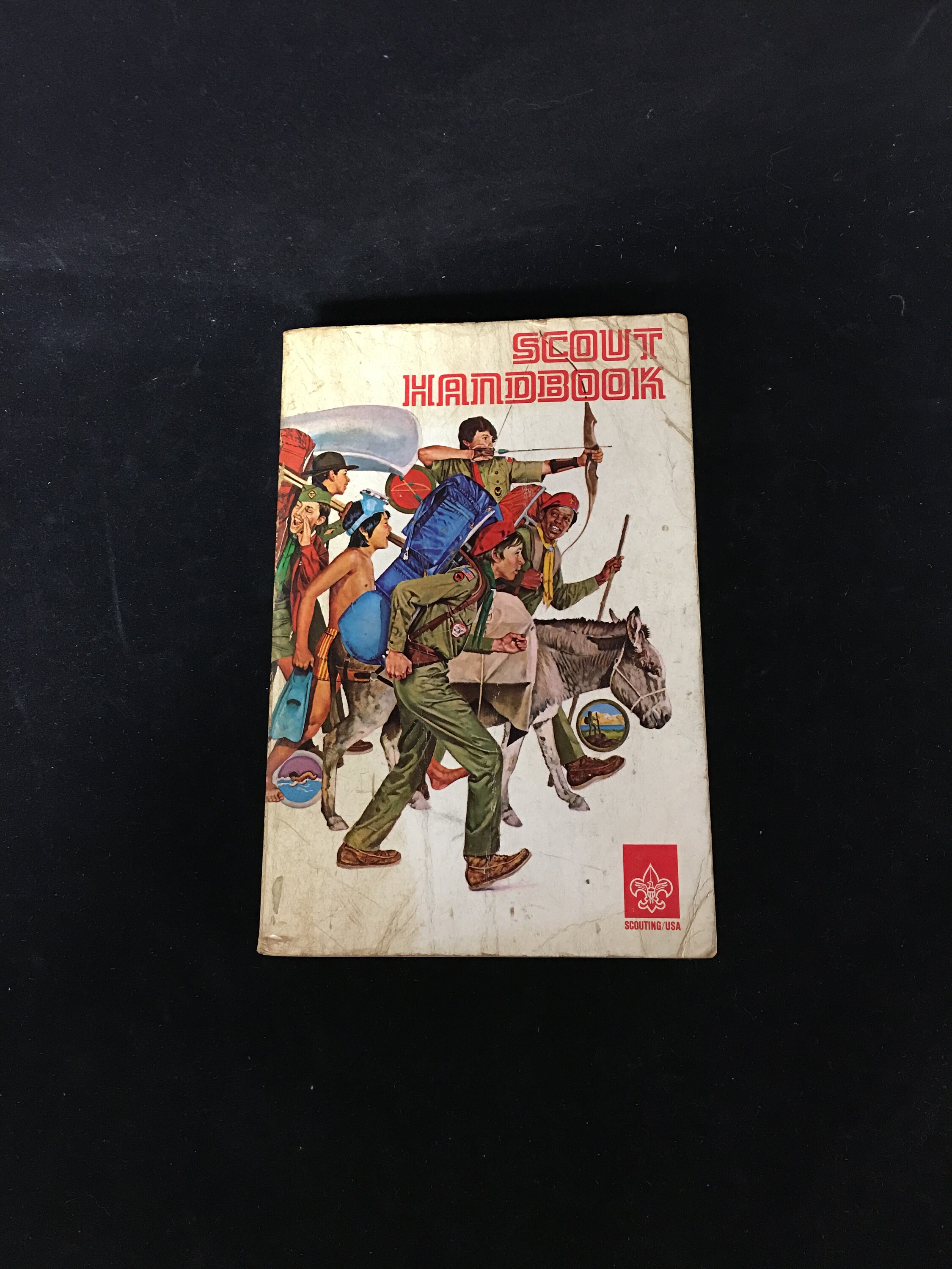 1977 Boy Scout Handbook, 1952 First Edition BSA Fun Around the Campfire ...