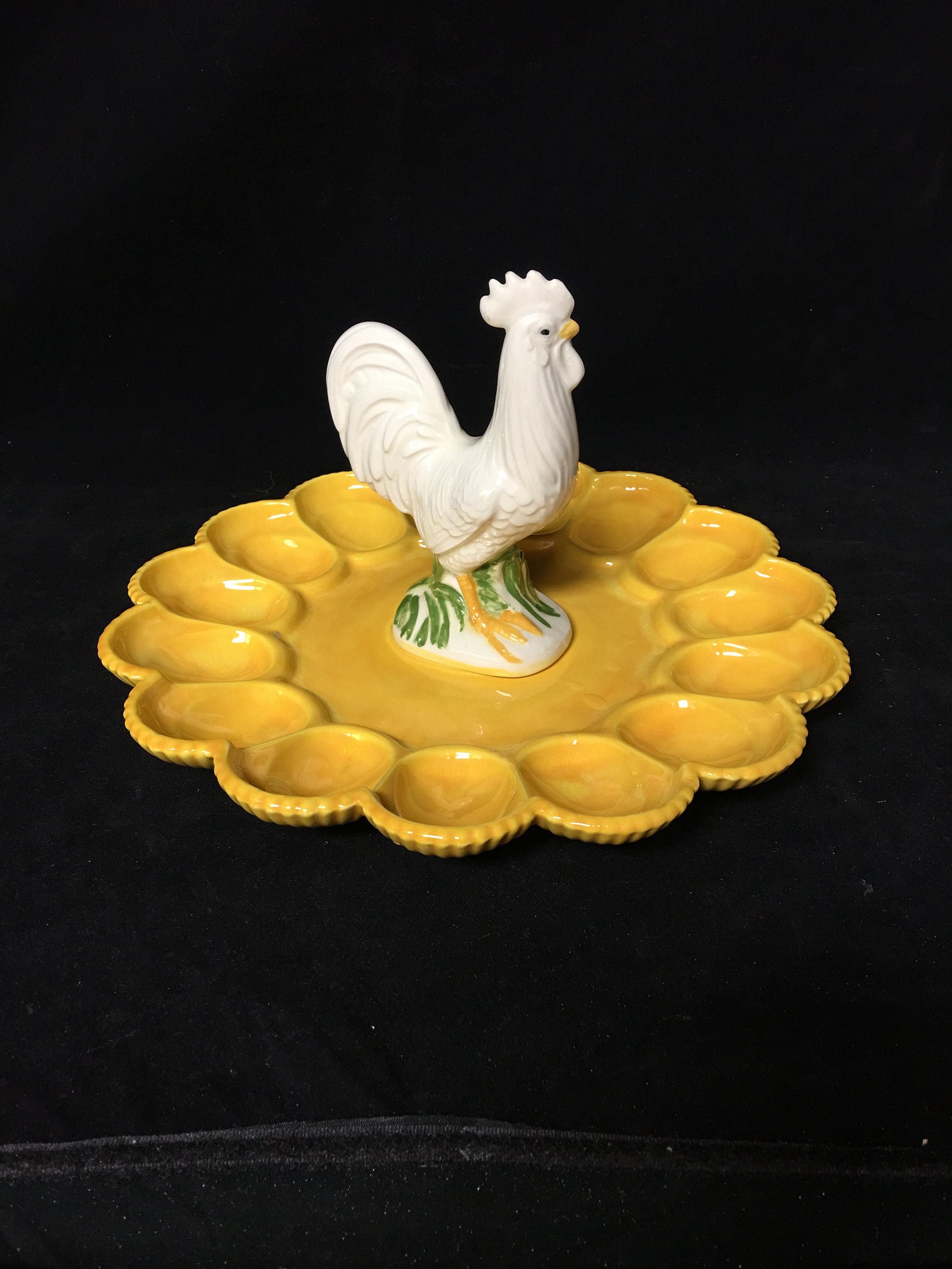 Handcrafted 15 Egg Ceramic Serving Plate