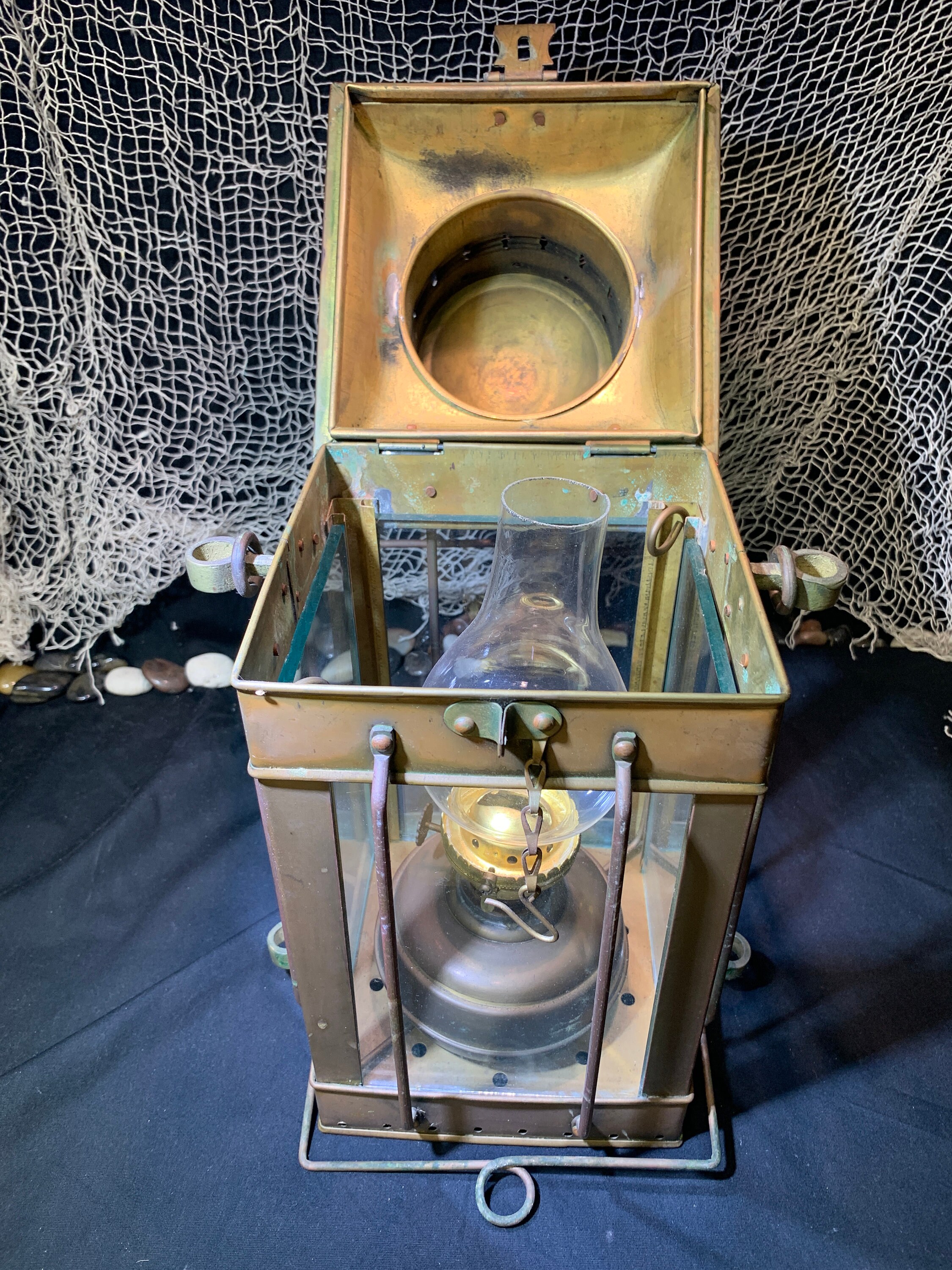 Neptune Nautical Brass Oil Lamp