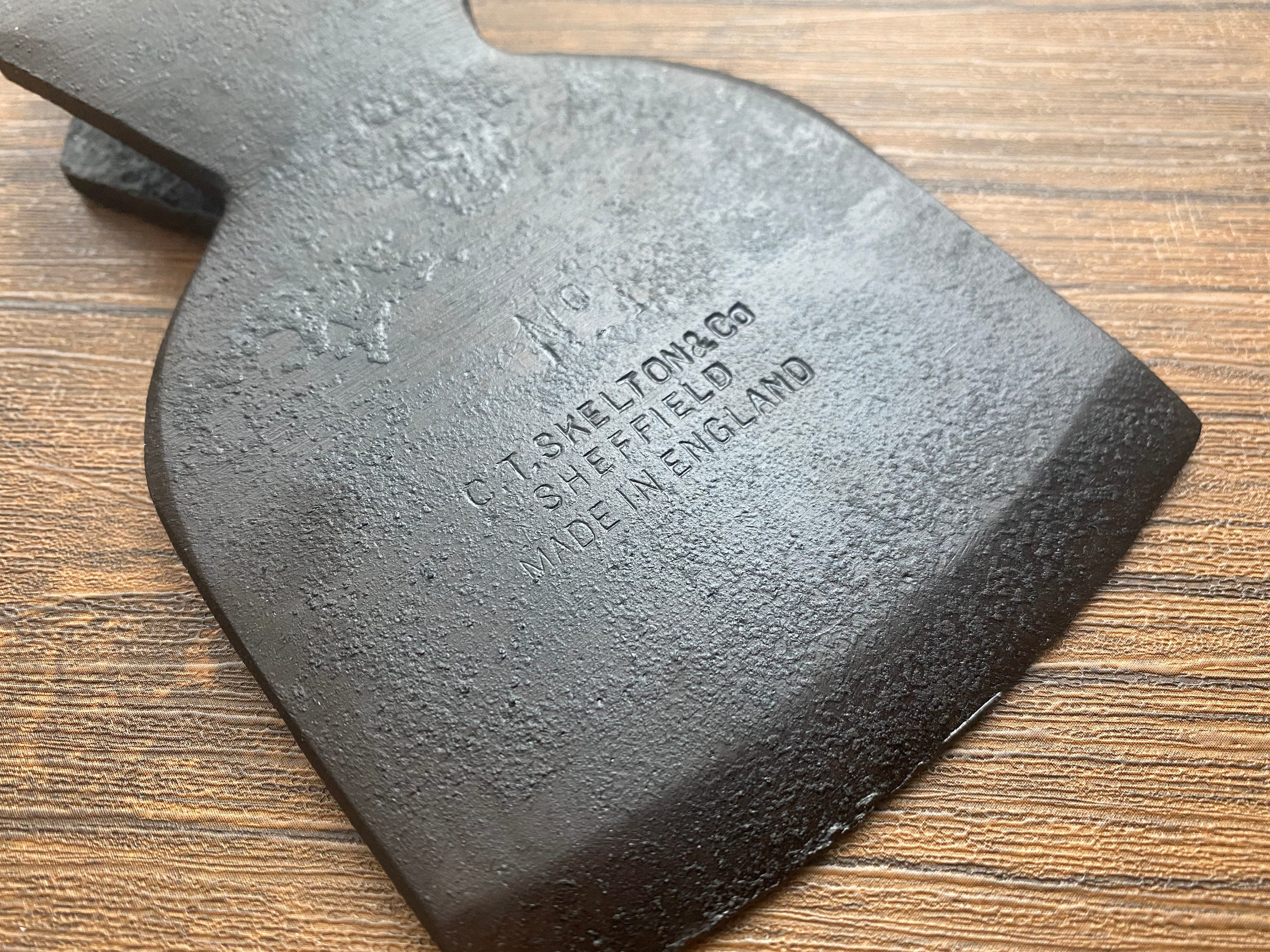 Axe-Head Engraved C.T. Skelton & Co. Sheffield Made in England Cast ...