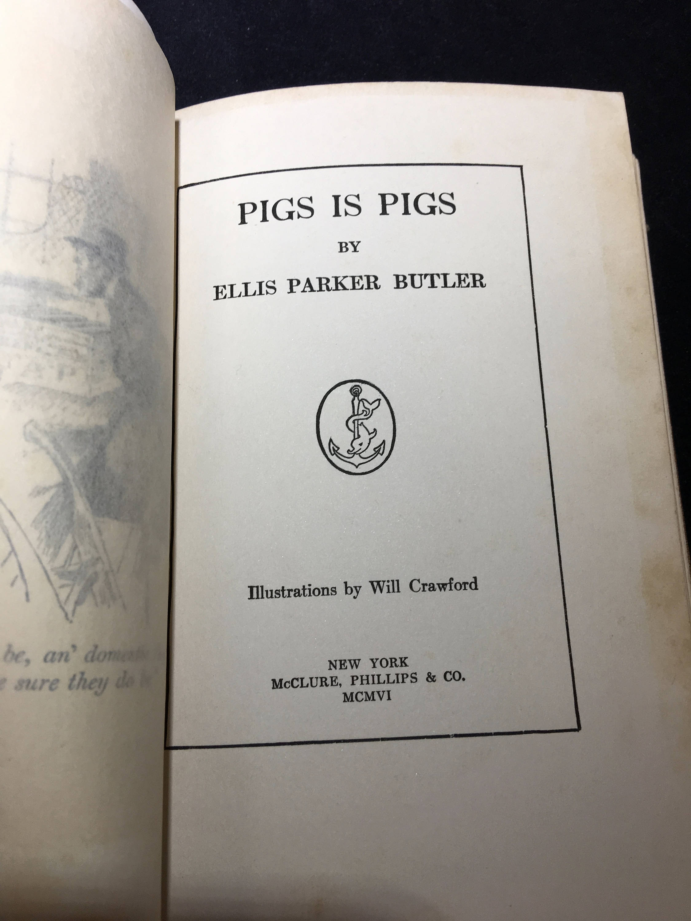 Am. Classic Book, Pigs is Pigs by Ellis Parker Butler 1906, Sixth ...