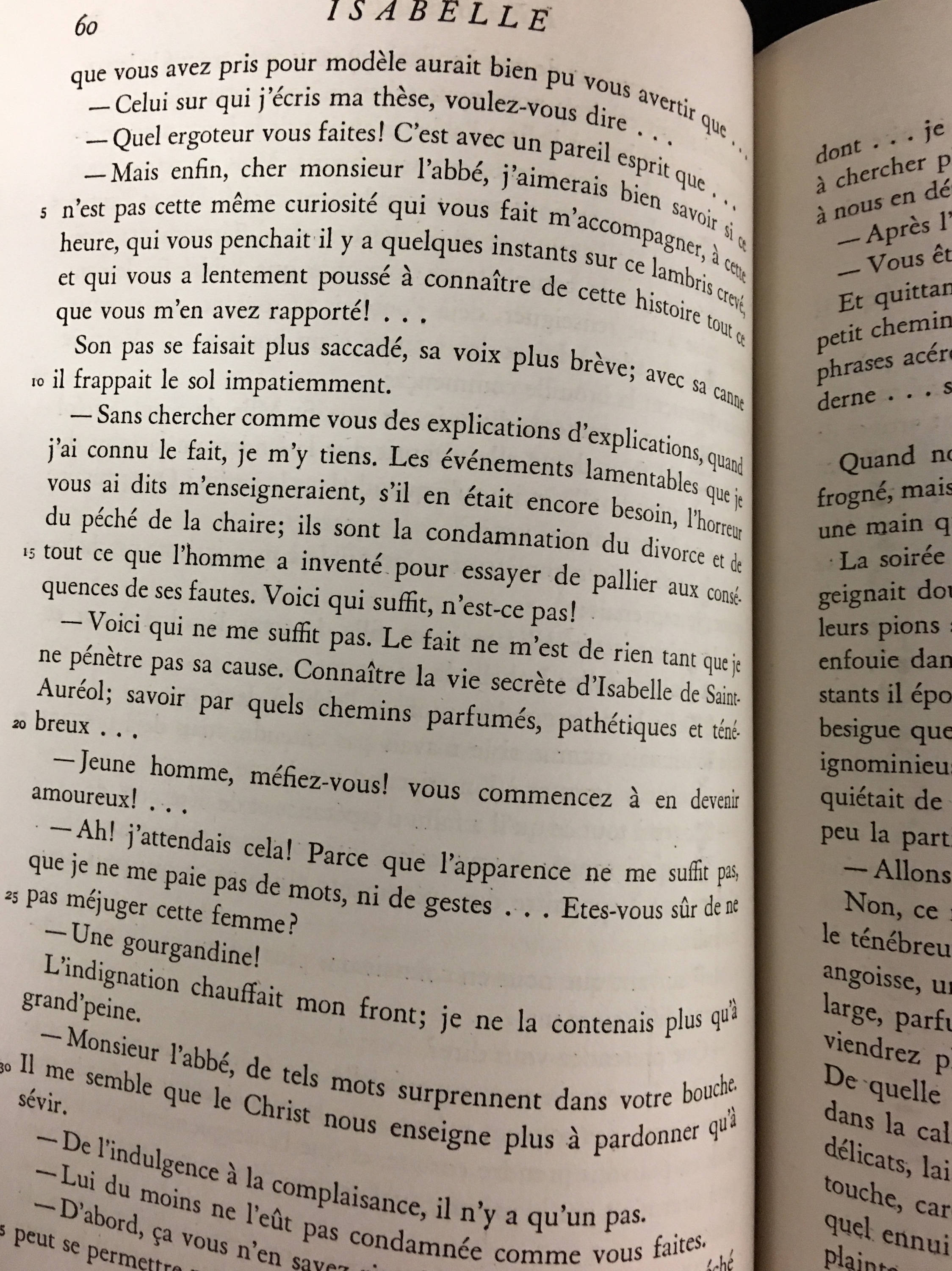 Vintage 1947 Book, Isabelle by Andre Gide (in French)