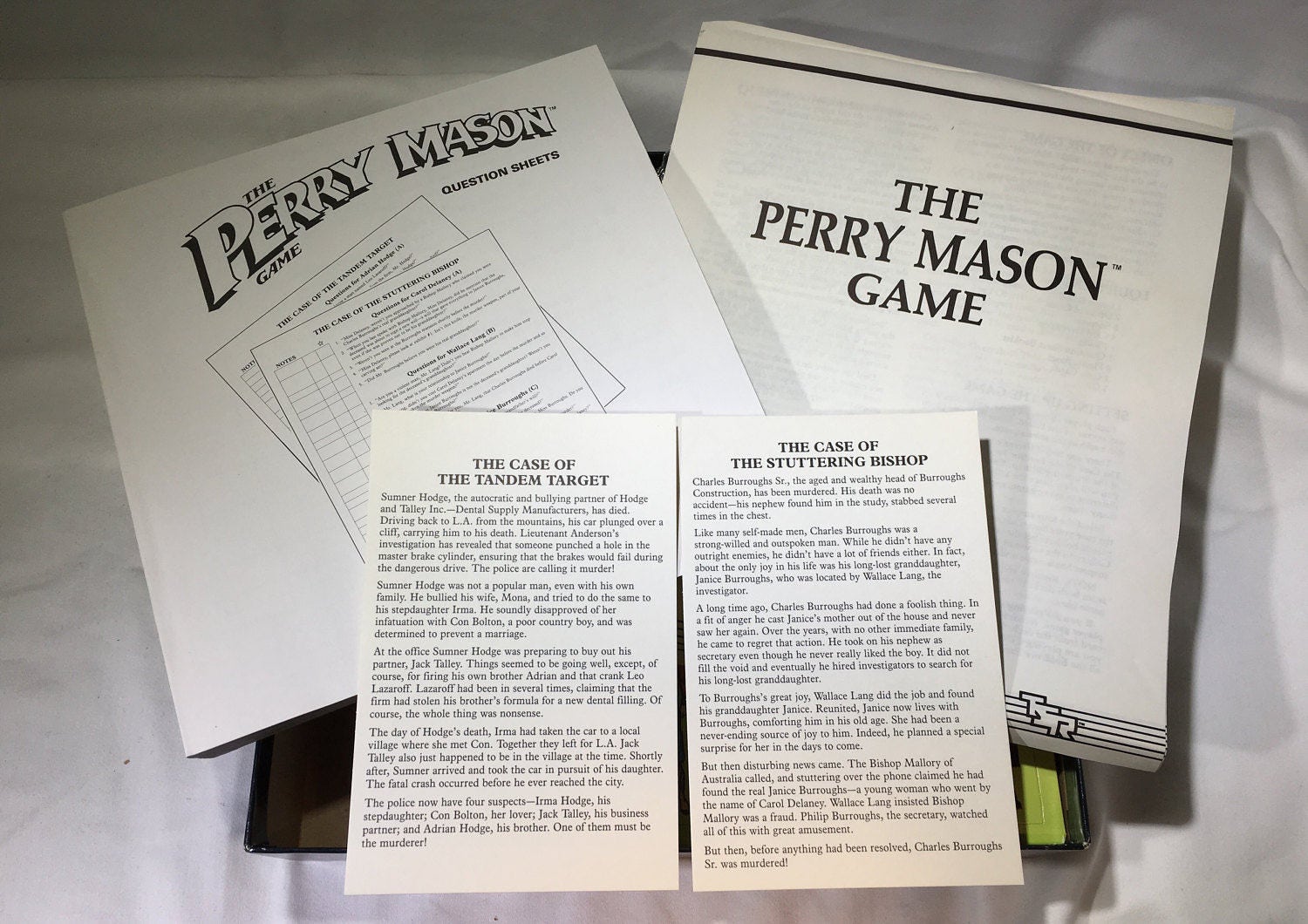 Vintage Perry Mason Board Game