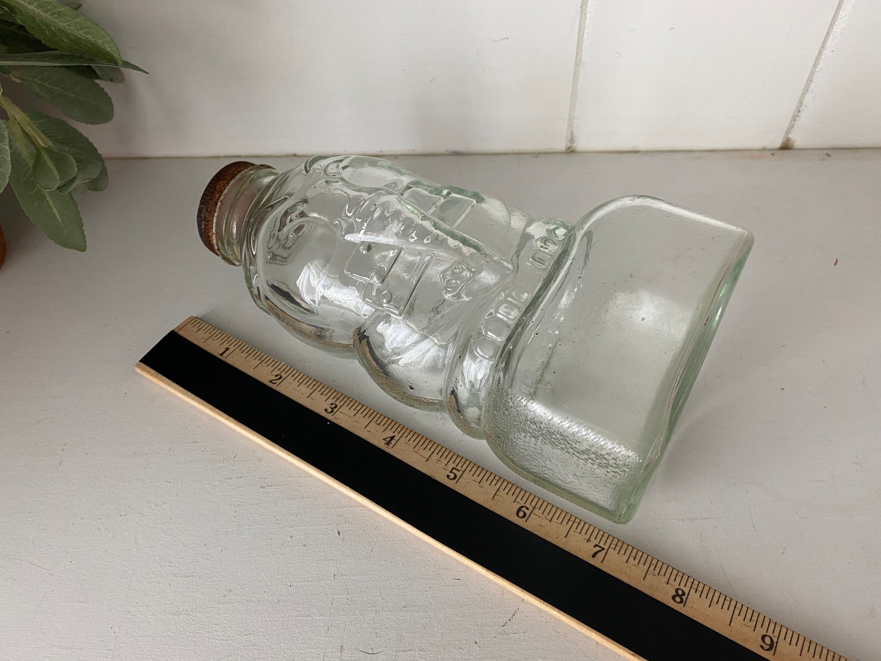 Glass Elephant Syrup Bottle Castle Products Co. Newark, NJ