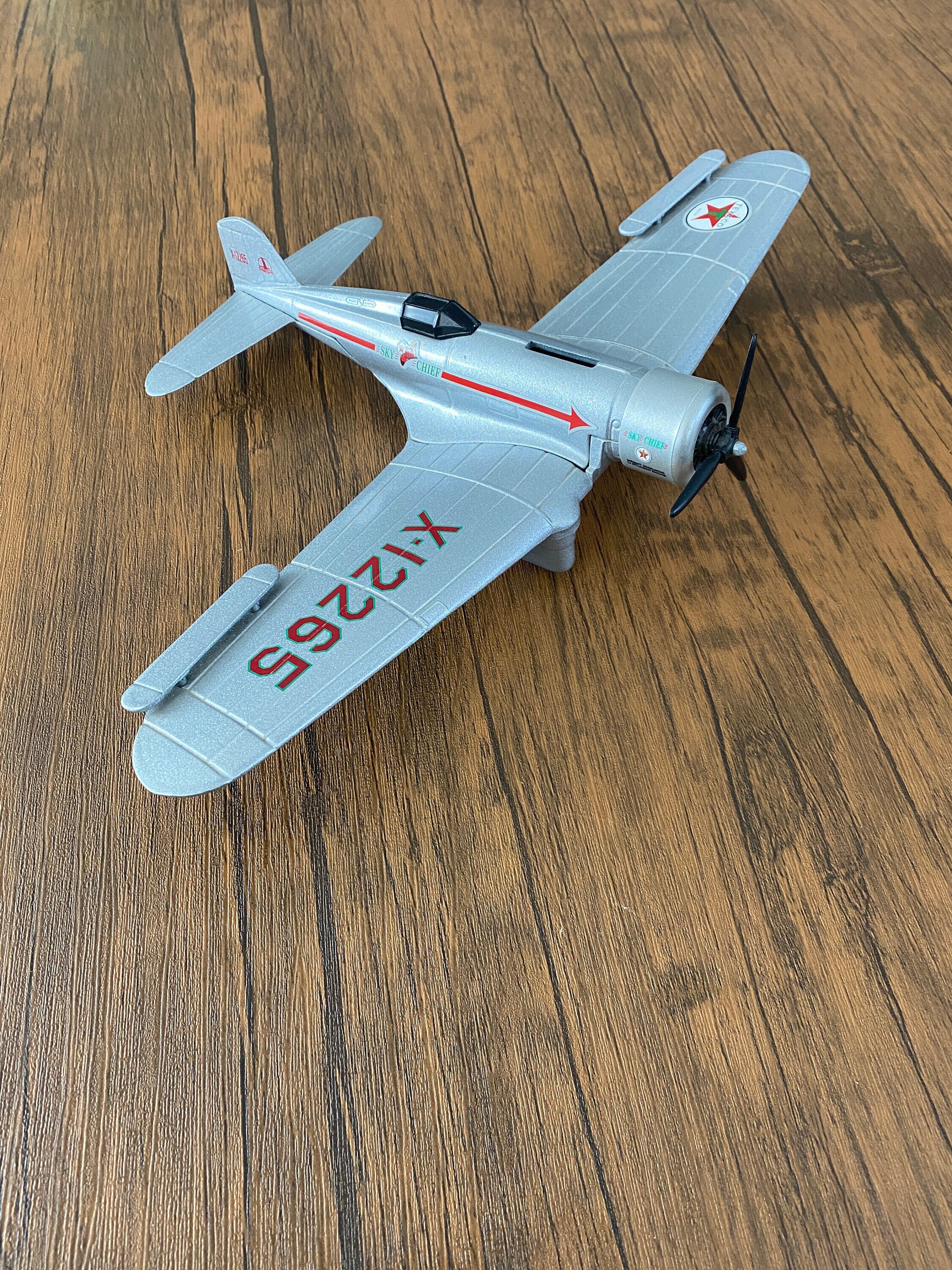 Vintage 1990s Toy Airplane Bank (With Key)