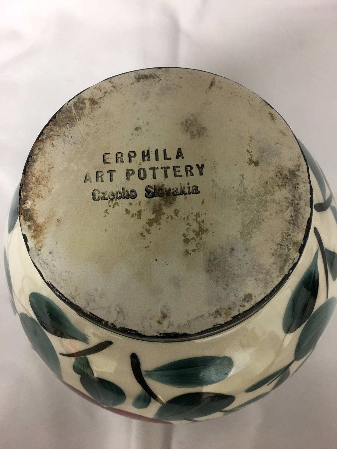 Vintage Erphila Art Pottery Pitcher