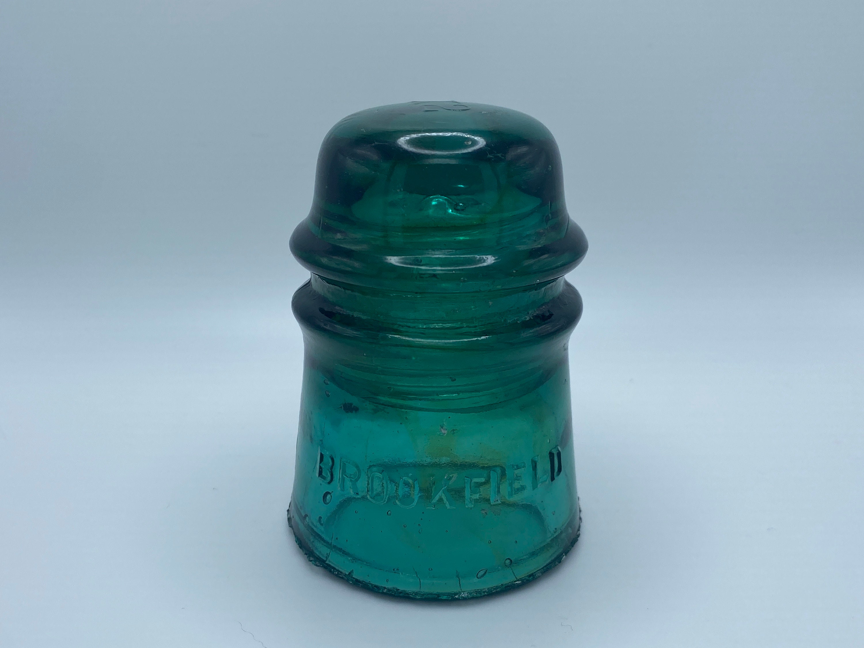 Brookfield Green Glass Insulator