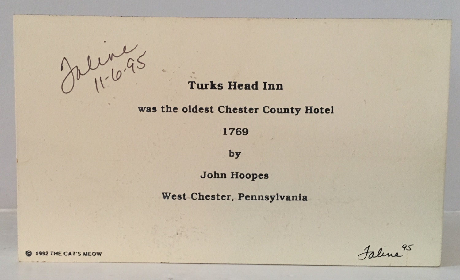 The Cat's Meow - Turks Head Inn, West Chester, PA