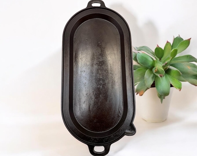 Gate Mark Cast Iron Shallow Fish Fryer - Etsy