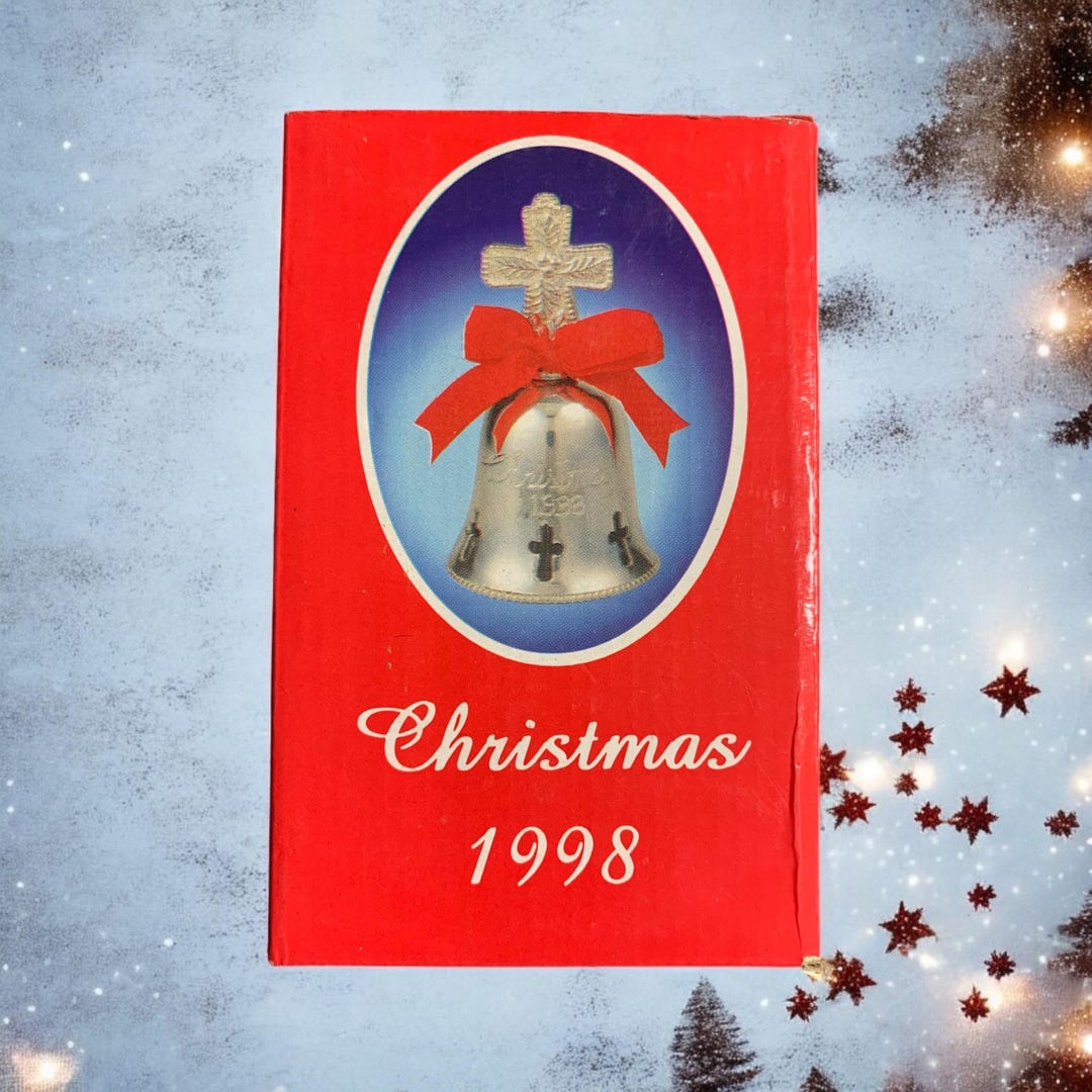 Christmas 1998 International Silver Company Bell Ornament - Etsy