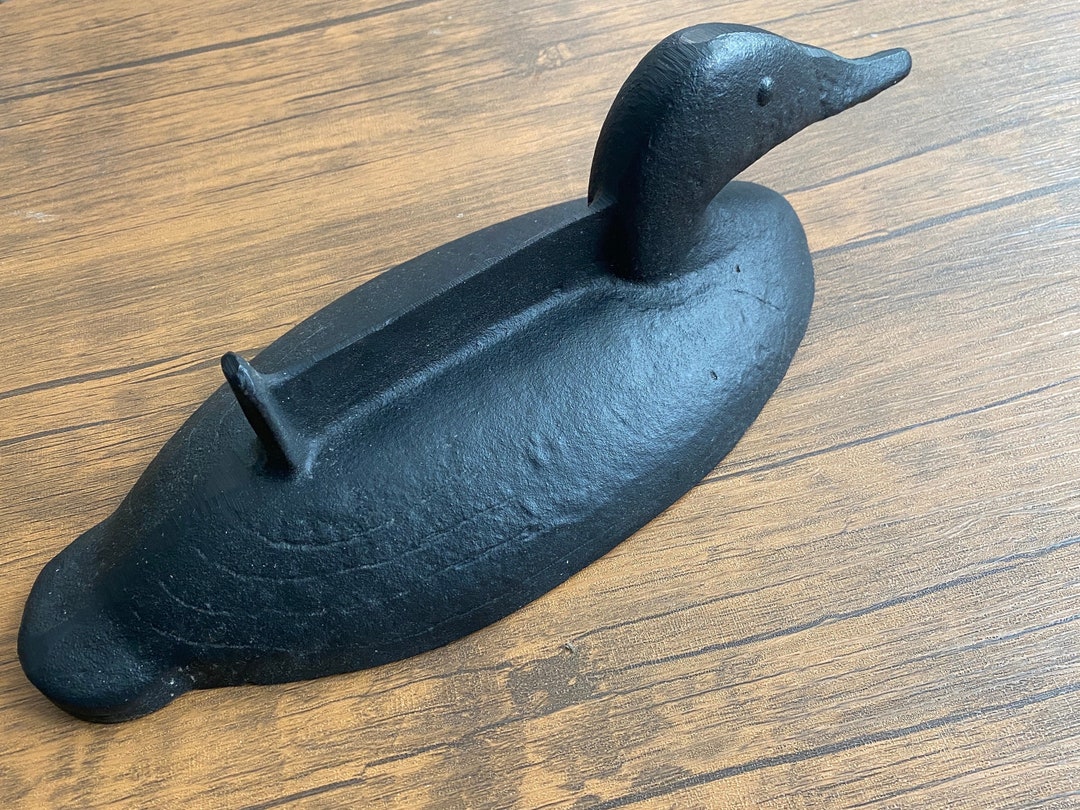 Vintage Cast Iron Boot Scraper Figural Duck - Etsy