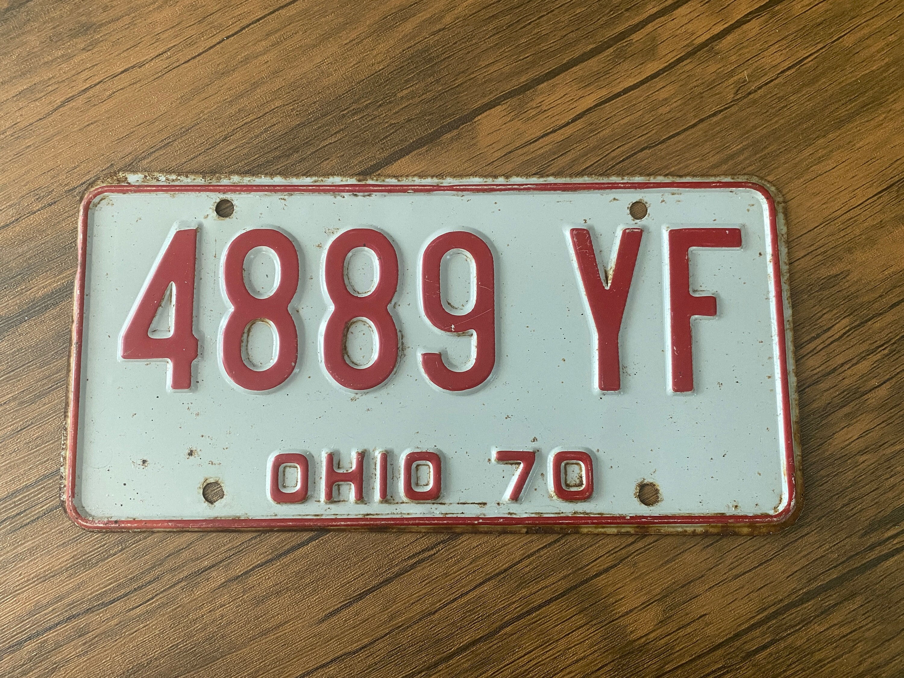 Ohio 1970 License Plate