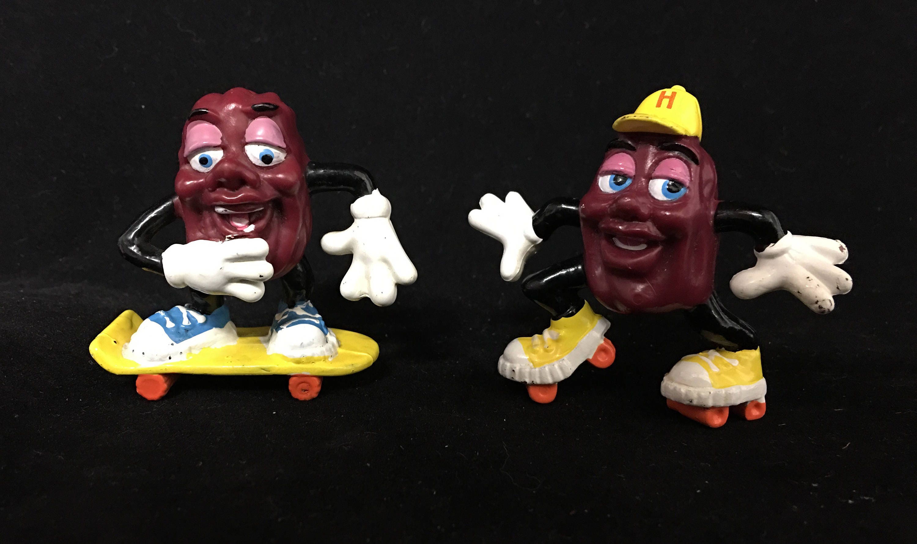 Vintage California Raisin Man Resin Figures (7)
