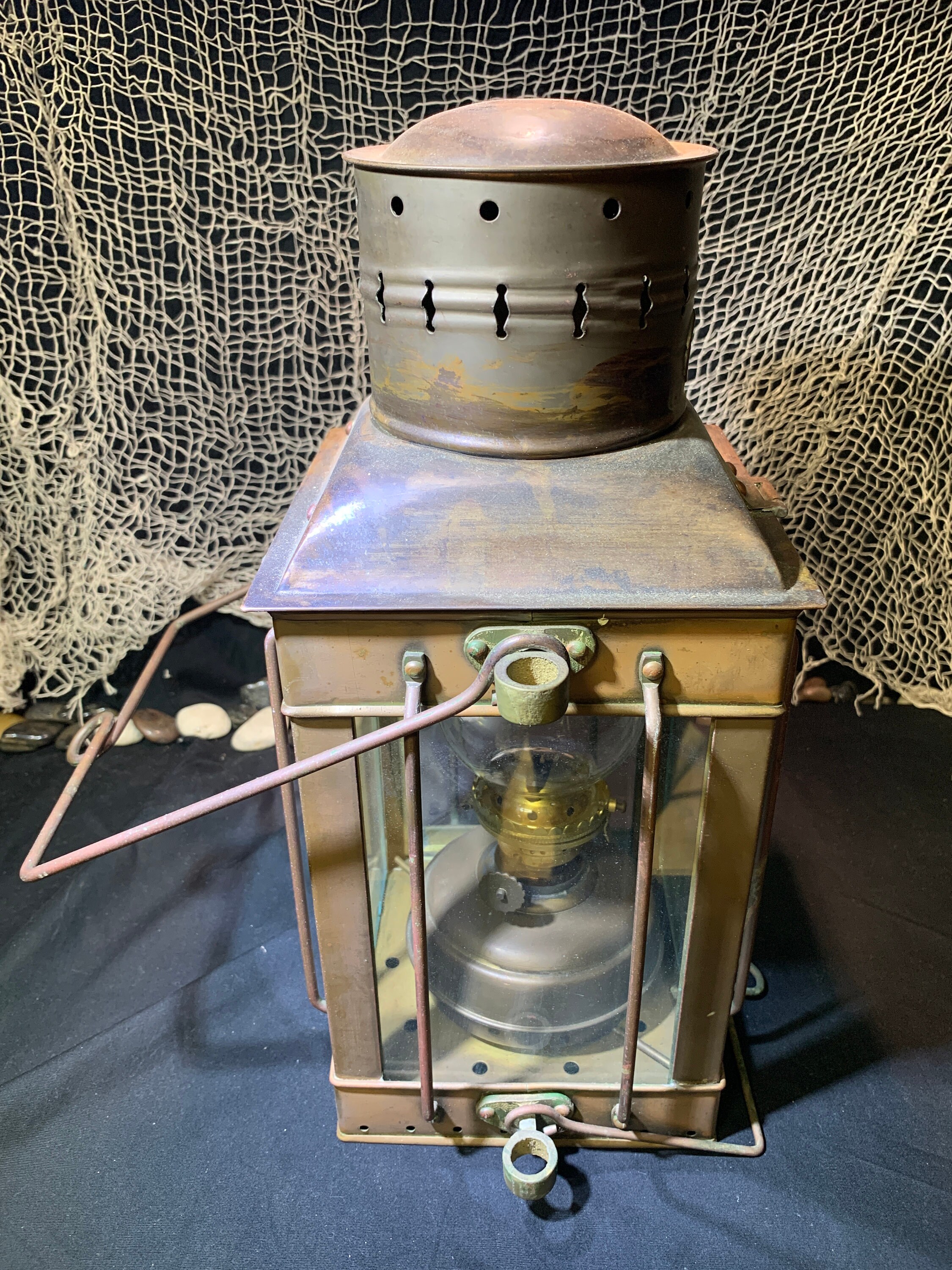 Neptune Nautical Brass Oil Lamp