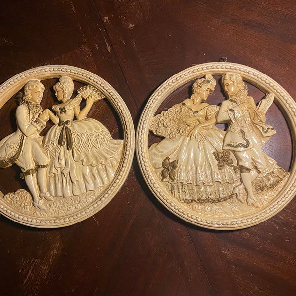 Chalkware Plaques - Etsy