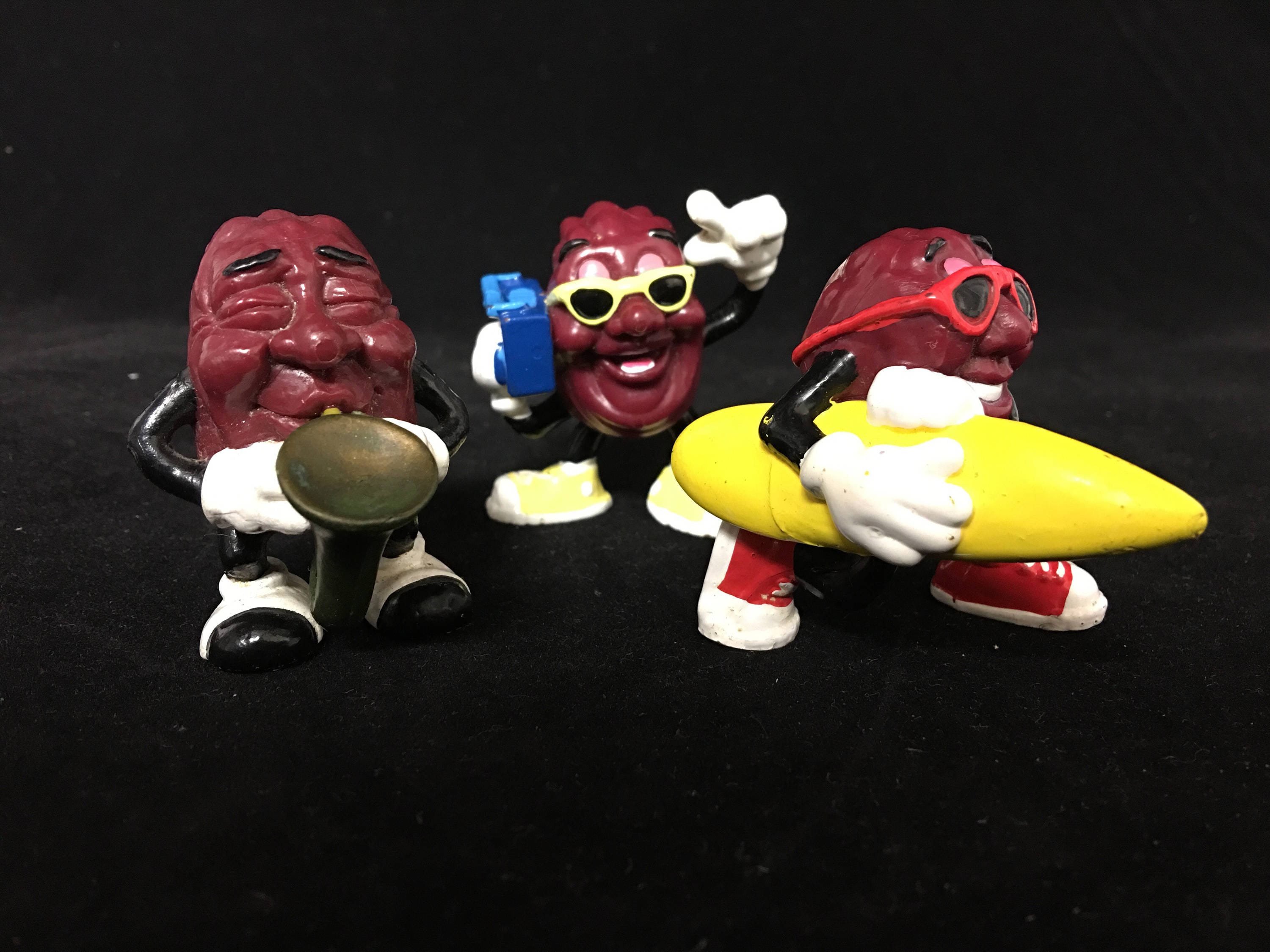 Vintage California Raisin Man Resin Figures (7)