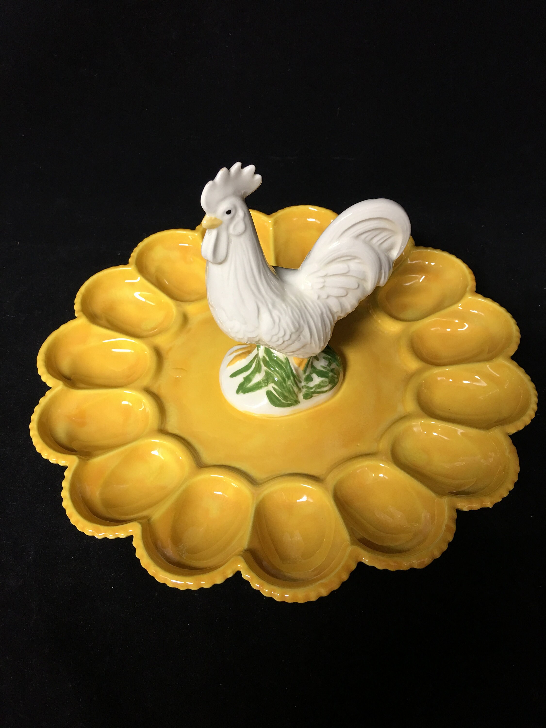 Handcrafted 15 Egg Ceramic Serving Plate