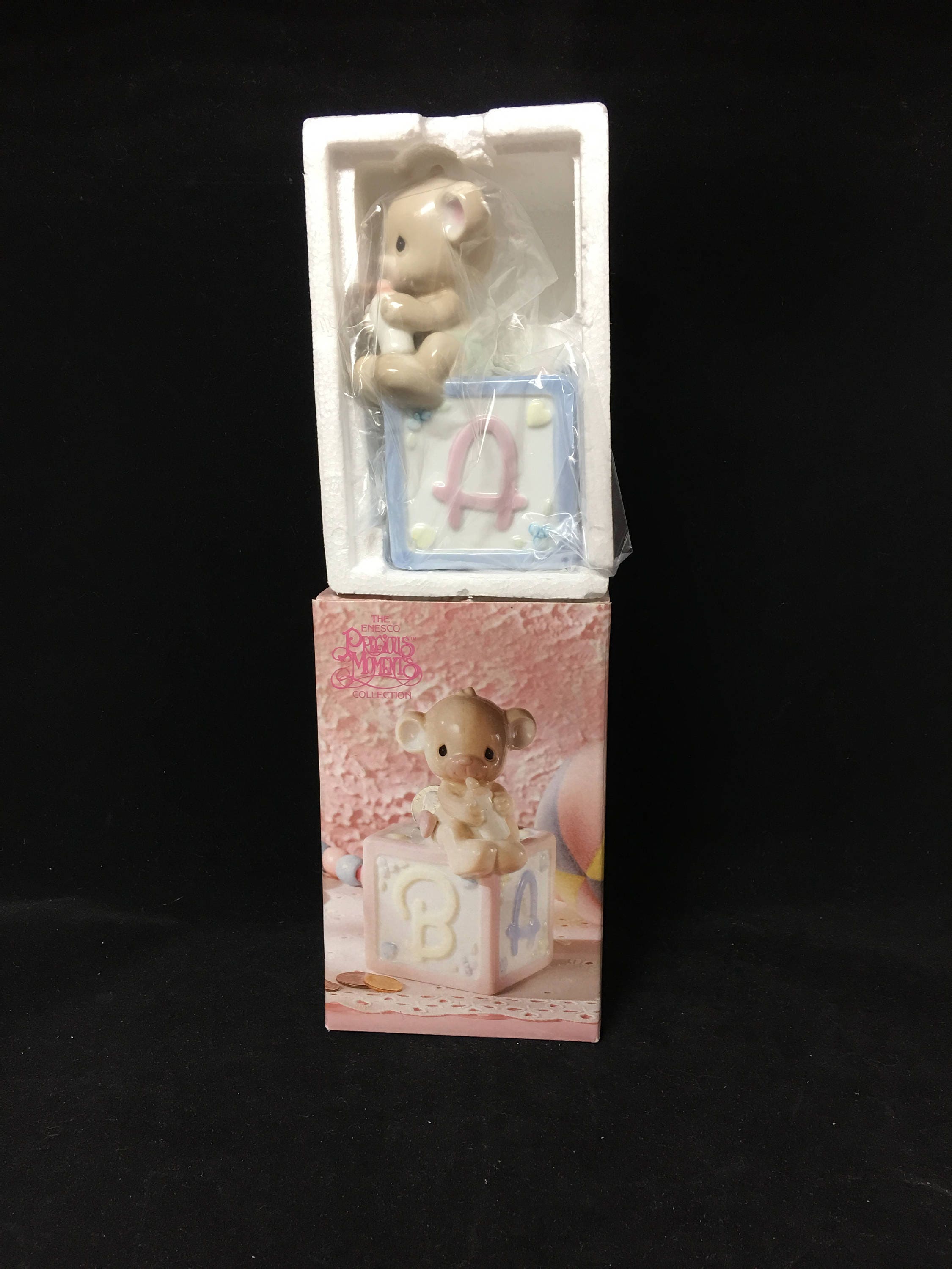 Vintage 1990 Enesco Precious Moments Baby Bank Vintage 1990 Enesco Precious Moments Baby Bank