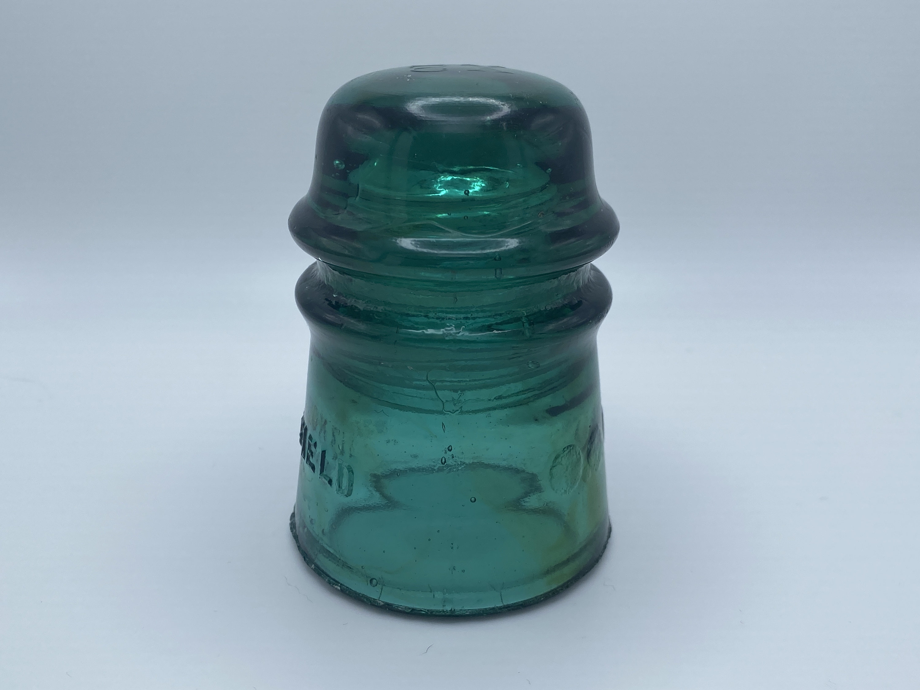 Brookfield Green Glass Insulator