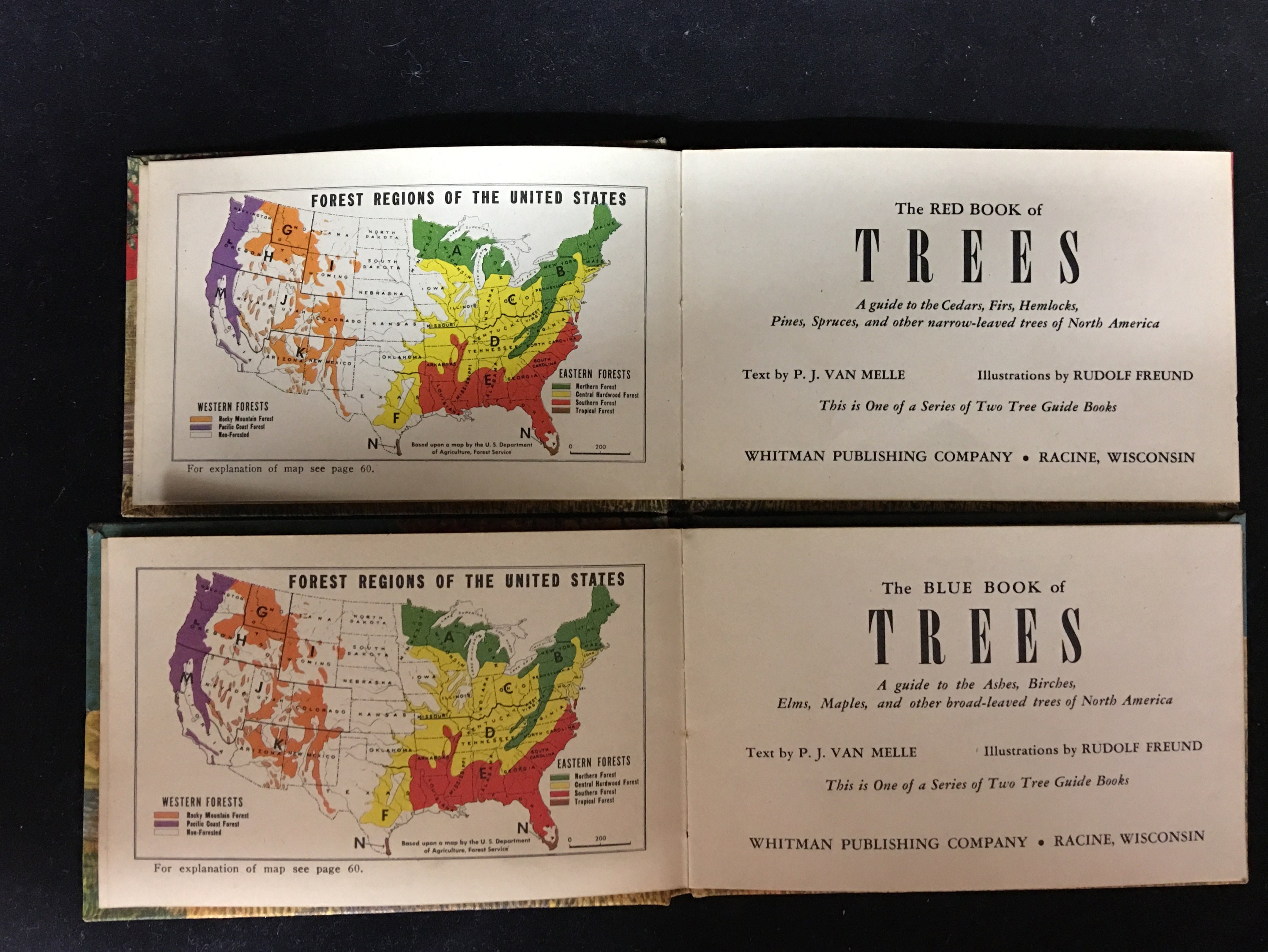 Collectible Set of Whitman Publishing Books - Red and Blue Book of ...