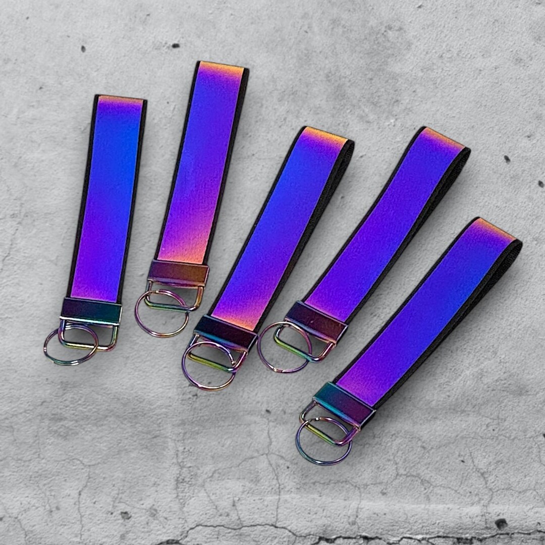 Reflective Keyring, Wrist Carry, Belt Loop, Larger Loop, Key Loop, Reflective Glow, Hi ...