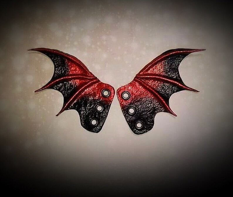 Shoe Wings Bat wings smaller cosplay custom leather | Etsy