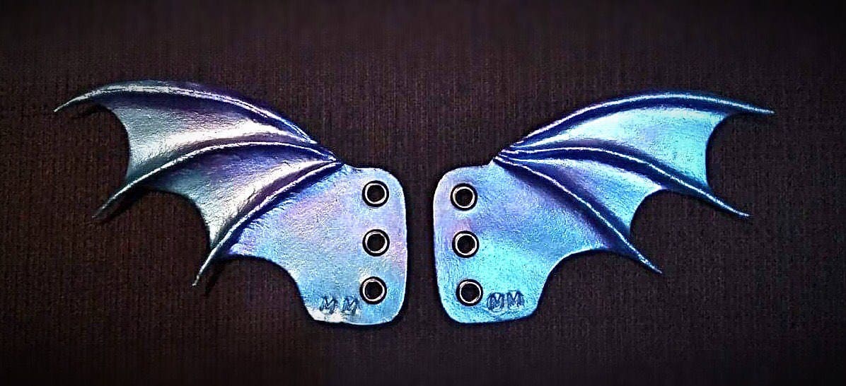 Shoe wings Vegan Vegetarian Batwing accessories boot | Etsy