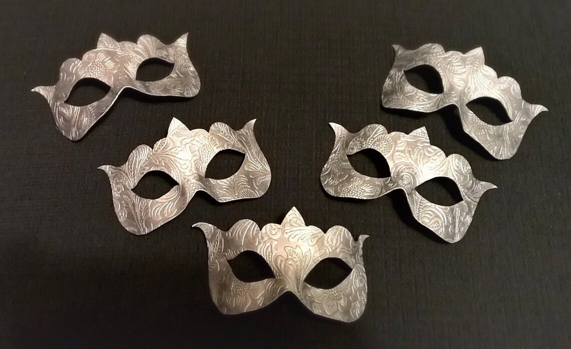 Masquerade Mask Decoration Set of 5 Christmas Tree - Etsy