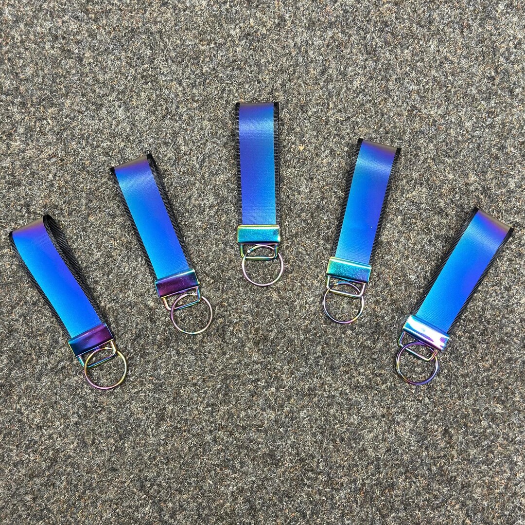 Reflective Keyring, Smaller Size, Safety Hi Visibility, Belt Loop, Key Loop, Reflective Glow ...