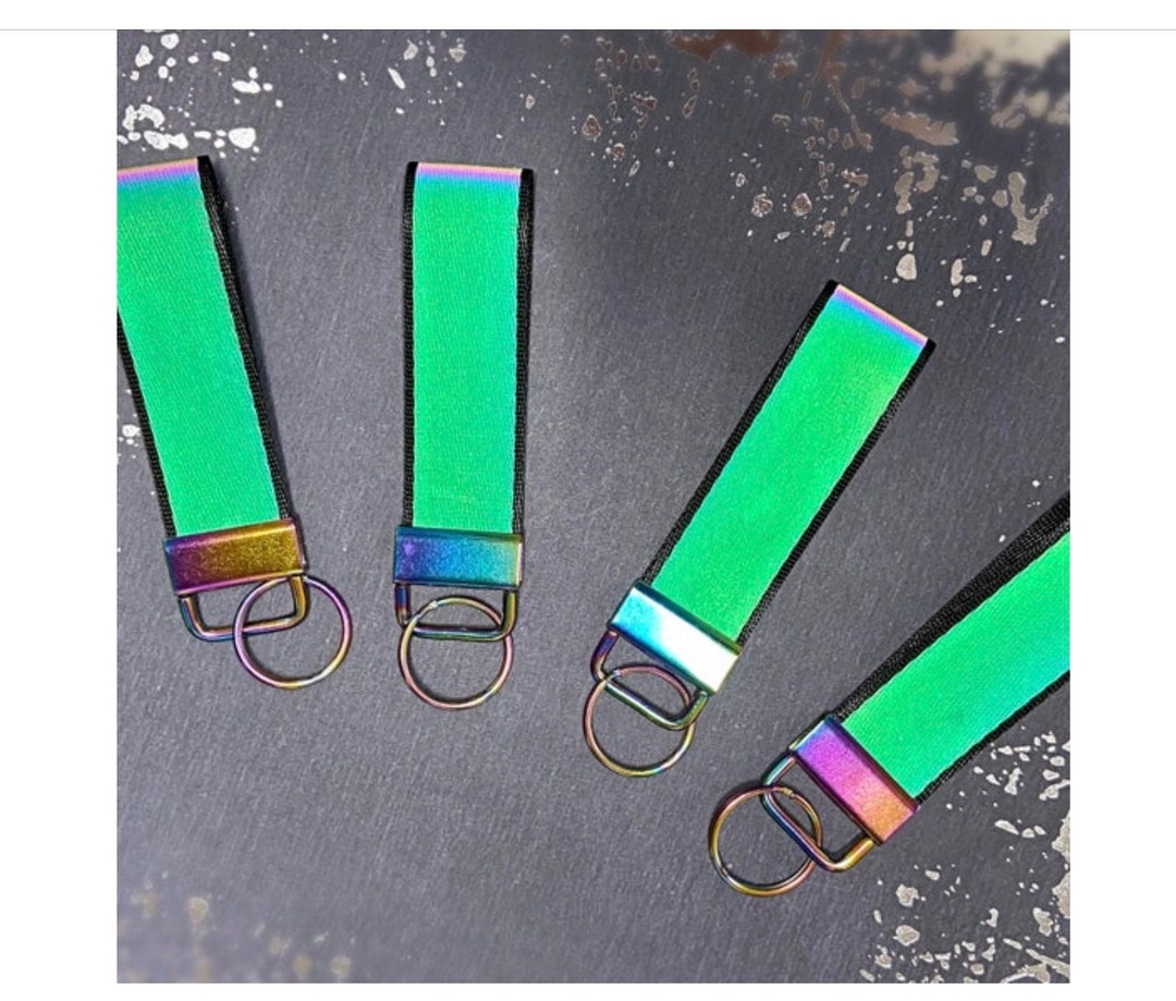 Reflective Keyring, Smaller Size, Safety Hi Visibility, Belt Loop, Key ...