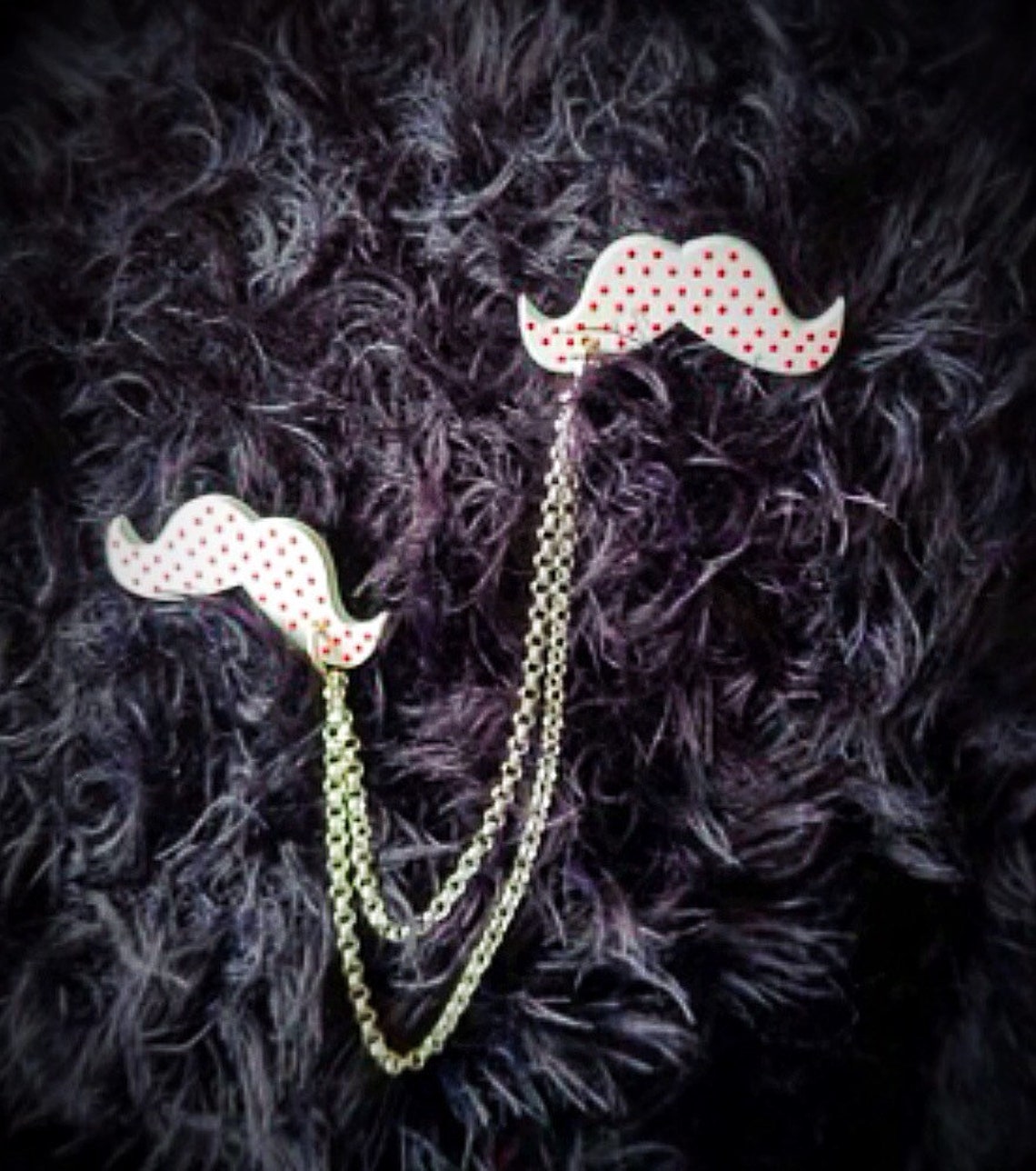 Moustache, Tache, Moustache Lapel Pin, Tie Tac, Brooch, Quirky ...