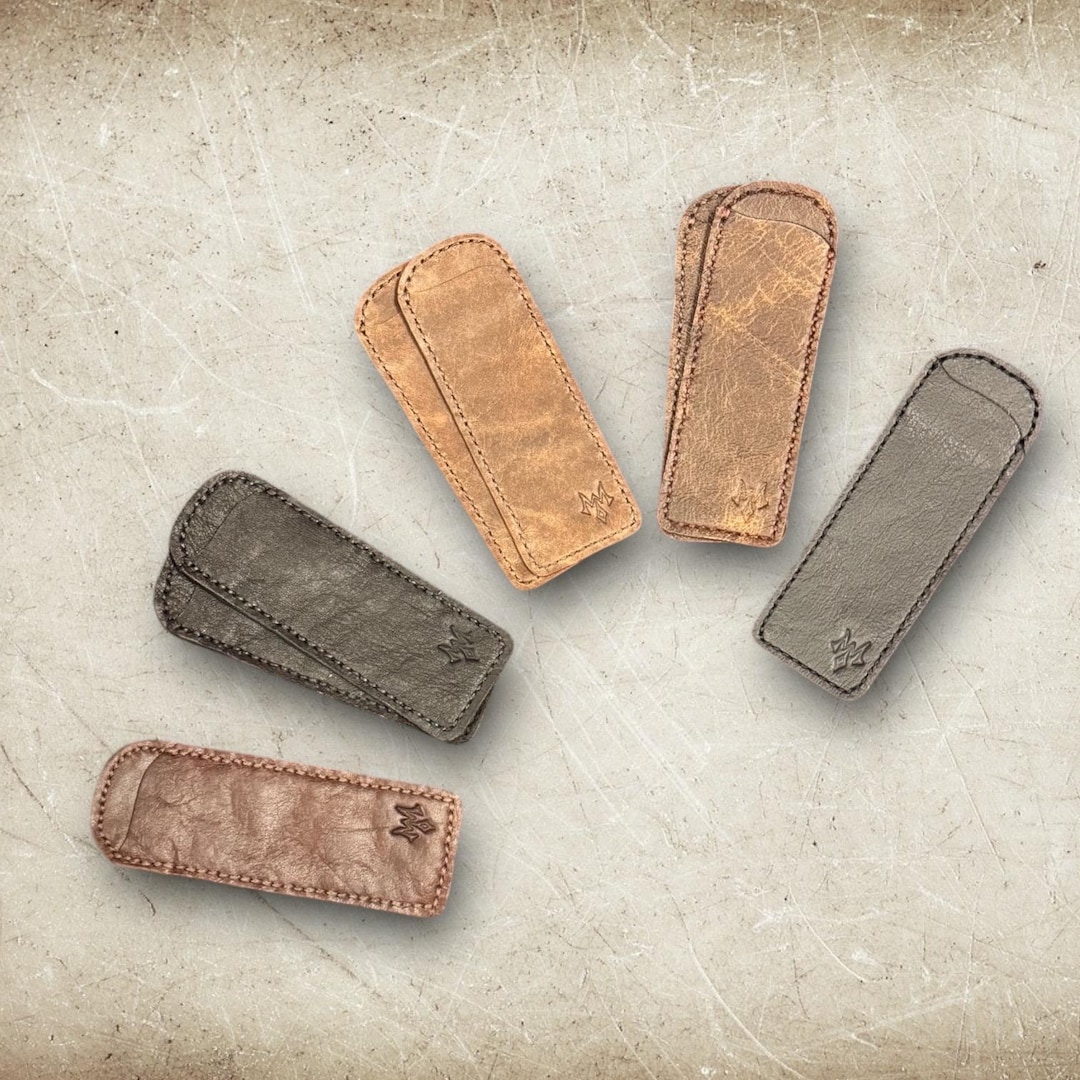 Comb Case, Brown, Kent OT / FOT Kent Comb Case, Recycled Leather Case ...