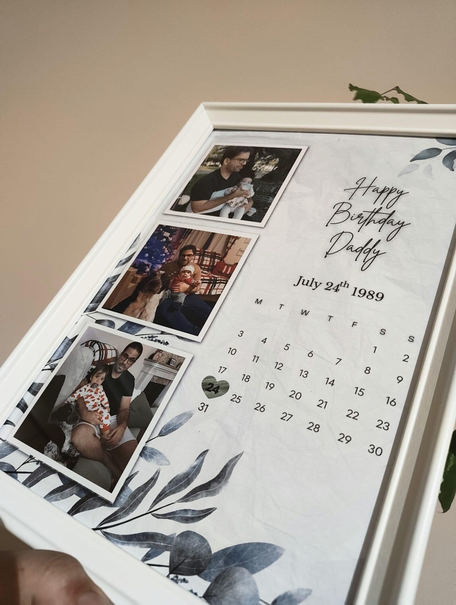 Personalized Photo Birthday Calendar Print: Custom Date Keepsake - Etsy