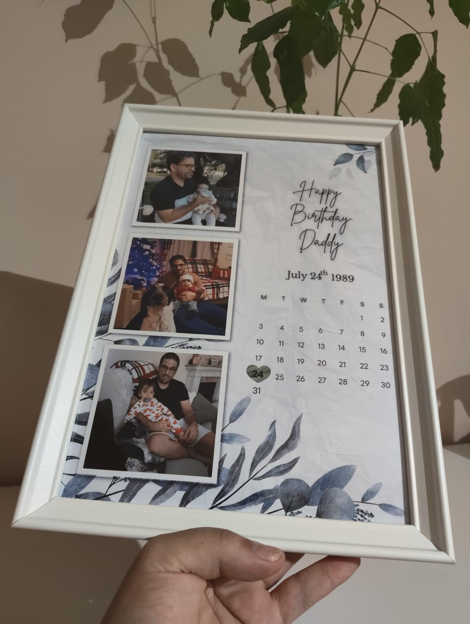 Personalized Photo Birthday Calendar Print: Custom Date Keepsake - Etsy