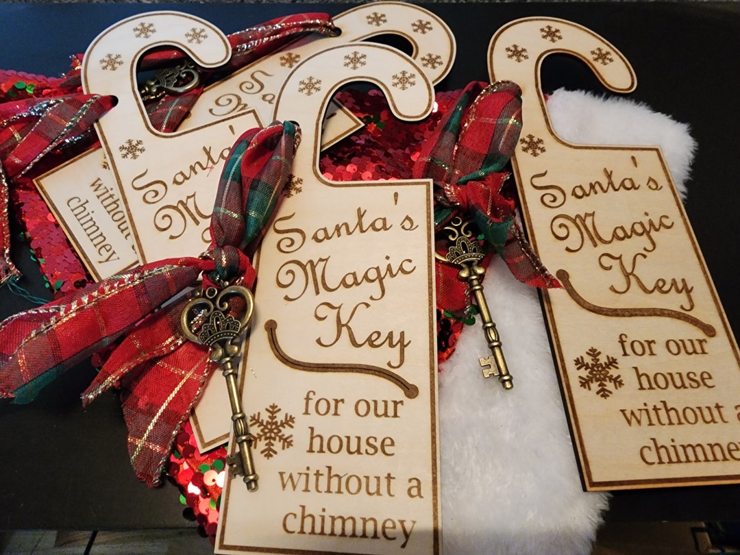 Santa's Magic Key Door Hanger - Etsy