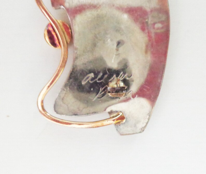 Alexa and Peter Smarsh 18K and 14K Enamel Pendant - Etsy