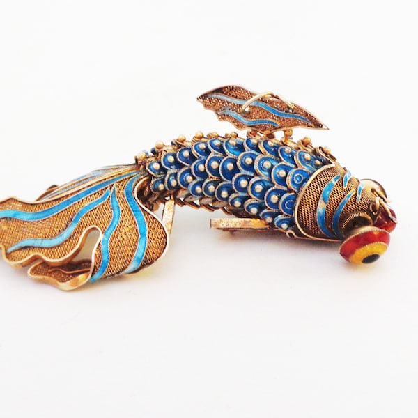 Enamel Fish - Etsy