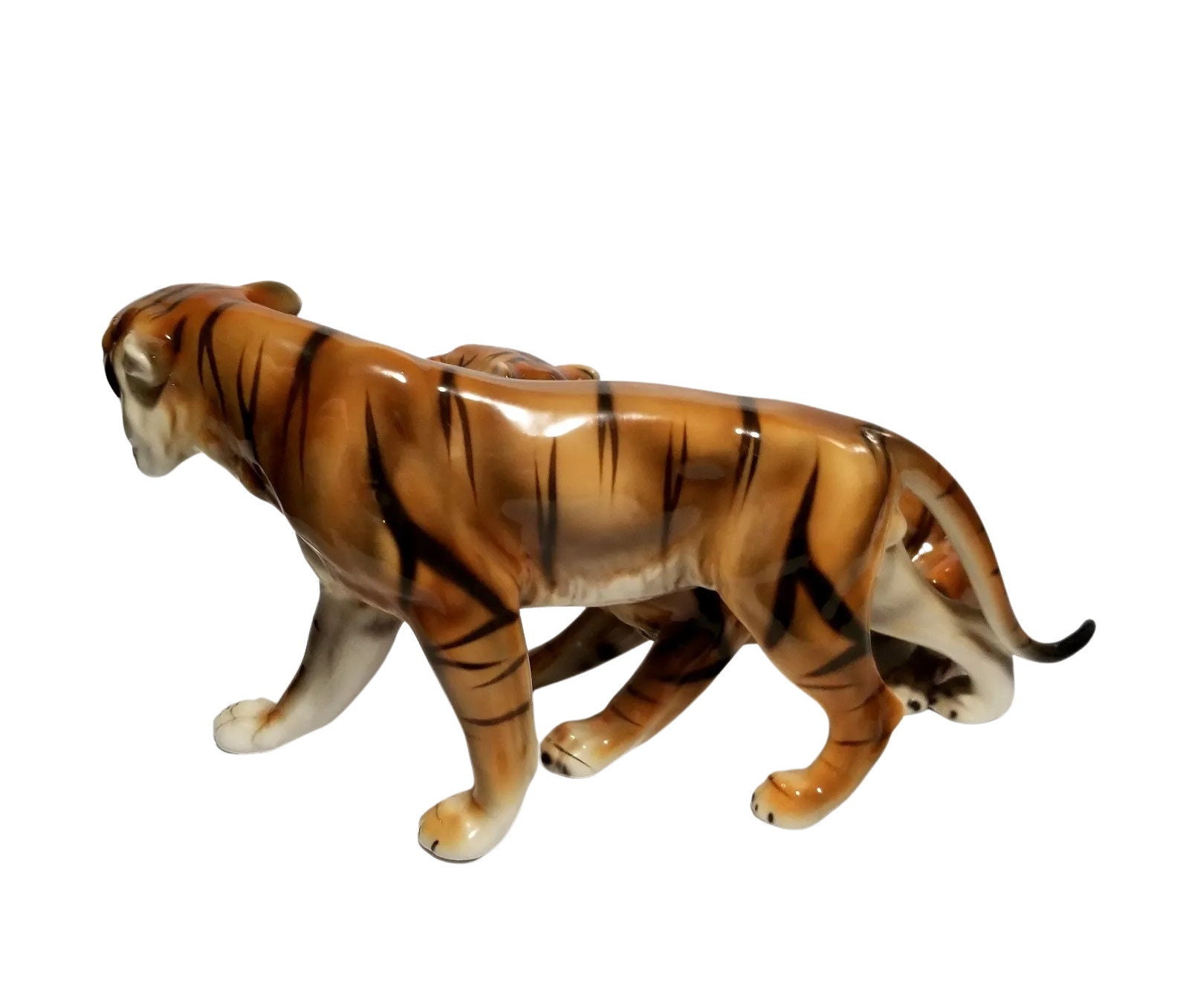 Large Keramos Vienna Austria Pair of Tigers - Etsy