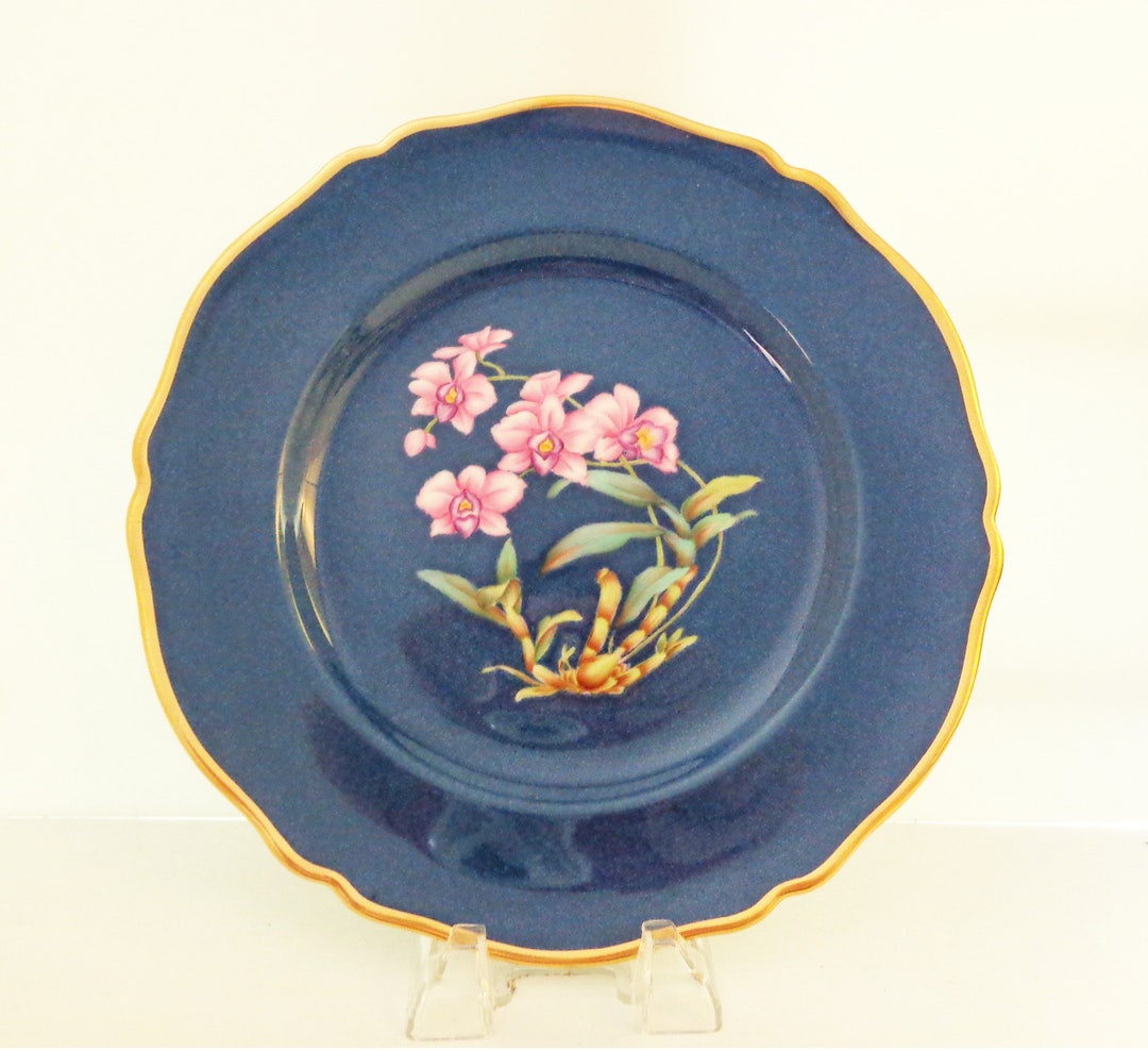 Spode Orchid Plate Dendrobium Phalaenopsis Var - Etsy