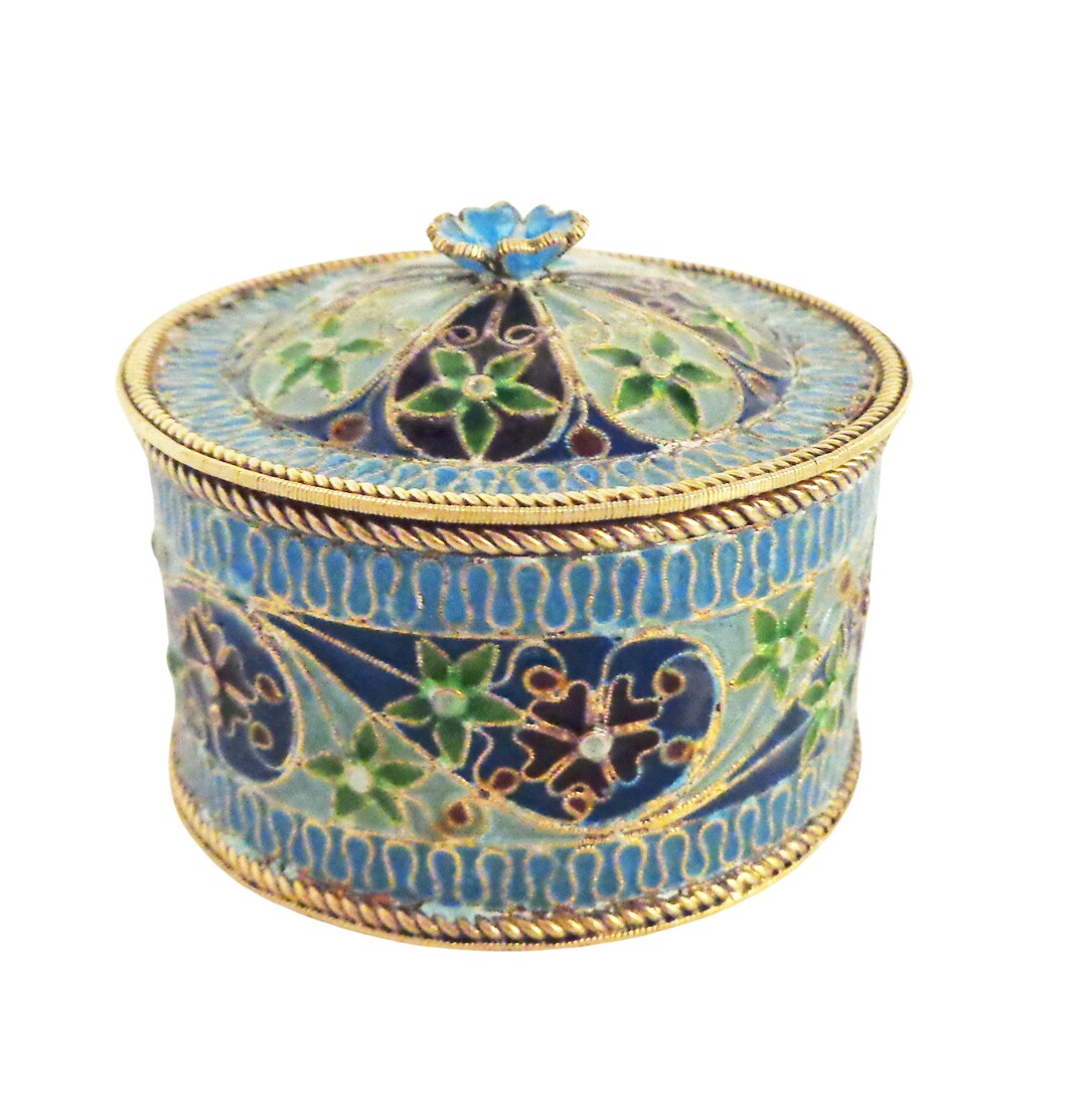 Signed Danish Plique a Jour Signed Box With Lid - Etsy