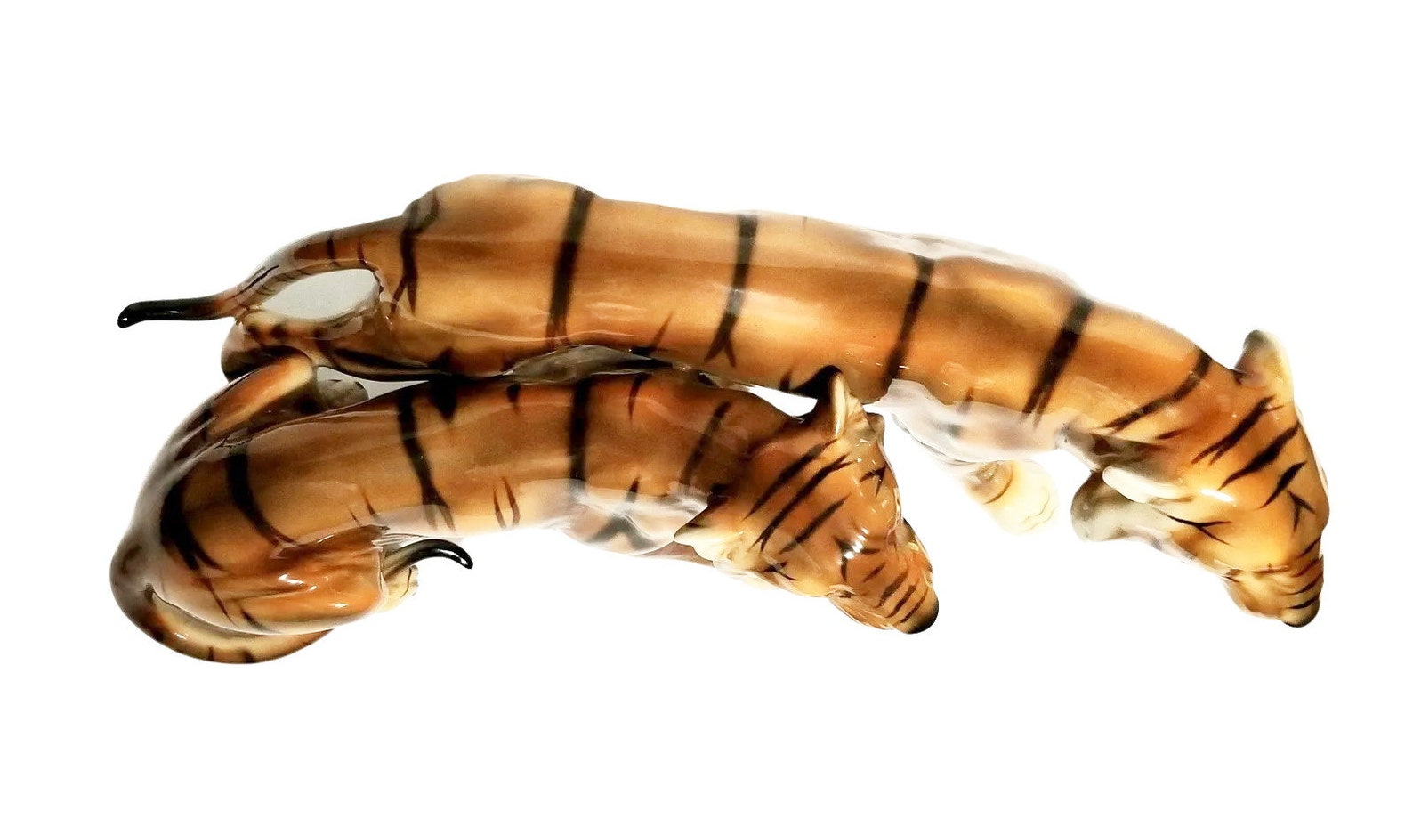 Large Keramos Vienna Austria Pair of Tigers - Etsy